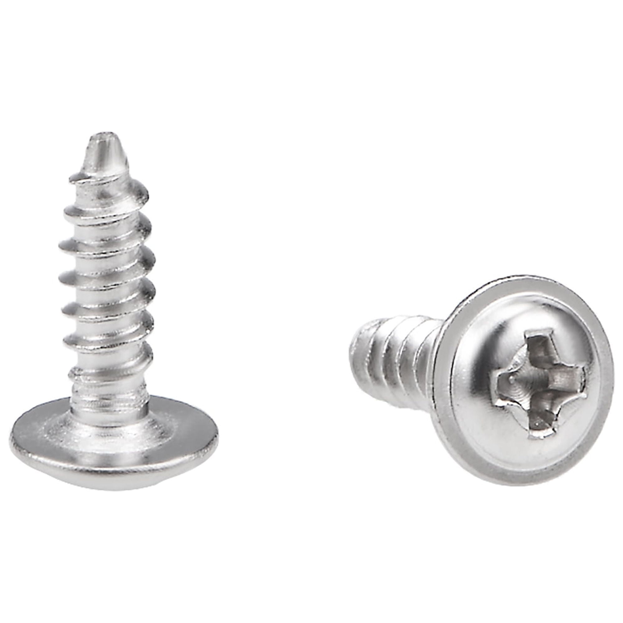 Uxcell 0.09'' x0.31'' Self Tapping Screws Pan Head Screw Fasteners ...