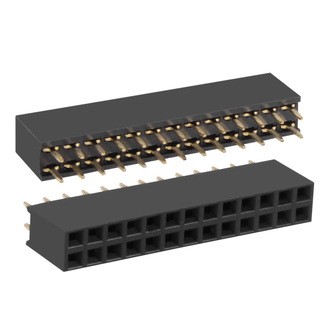 Uxcell 0.1" Pitch 2x13-Pin 2 Row Straight Connector Female Pin Header ...