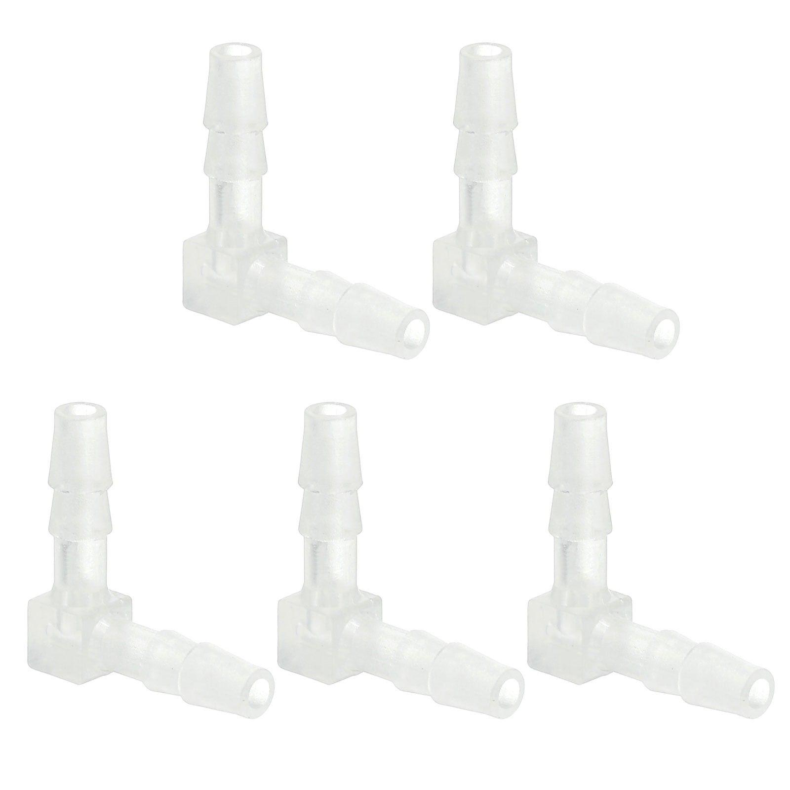 Uxcell 0.16" Plastic Hose Barb 90 Degree Elbow 5 Pack Barb Fittings 2 ...