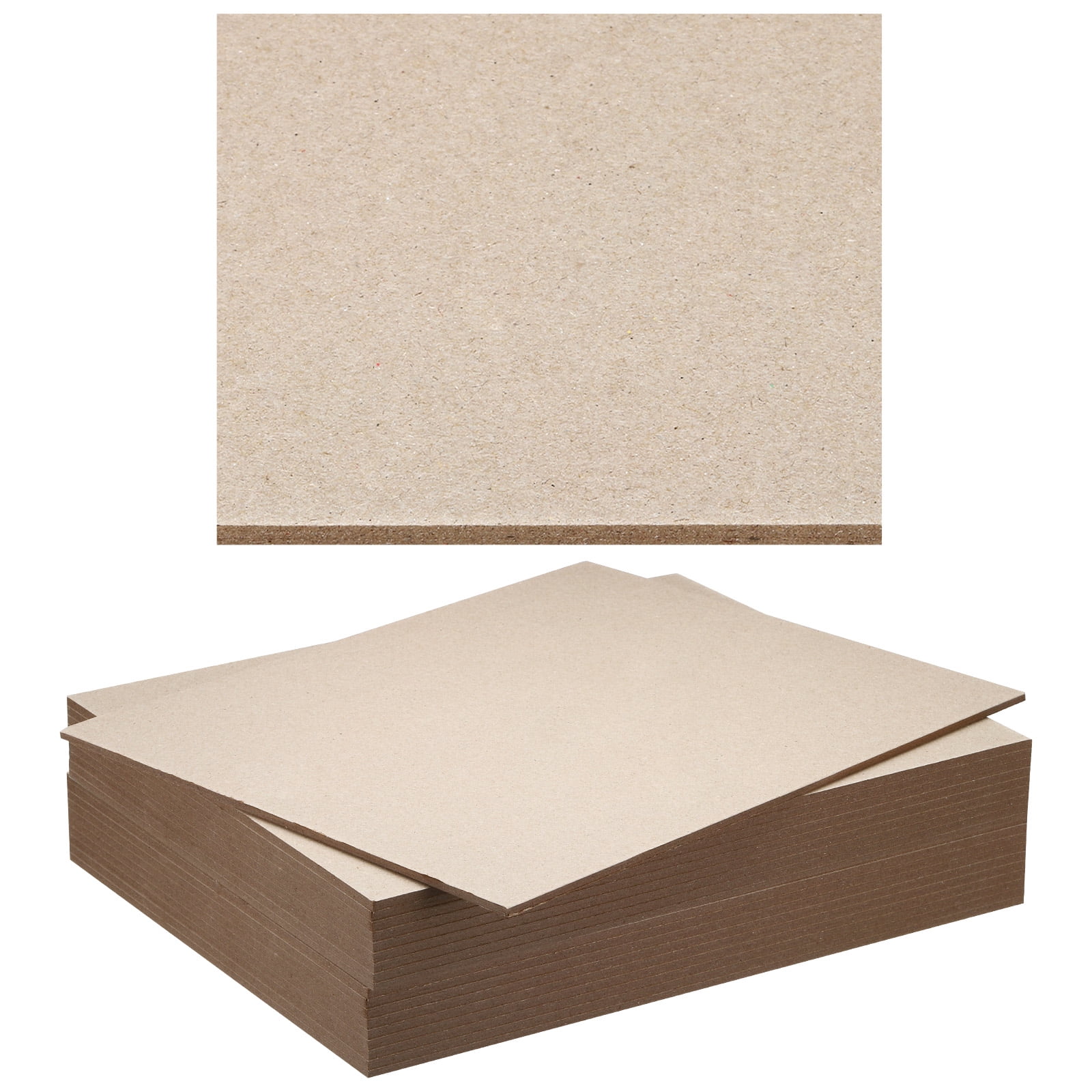 Uxcell 0.16"x12.5"x10" Book Board, 20 Pack Chipboard Sheets Book ...