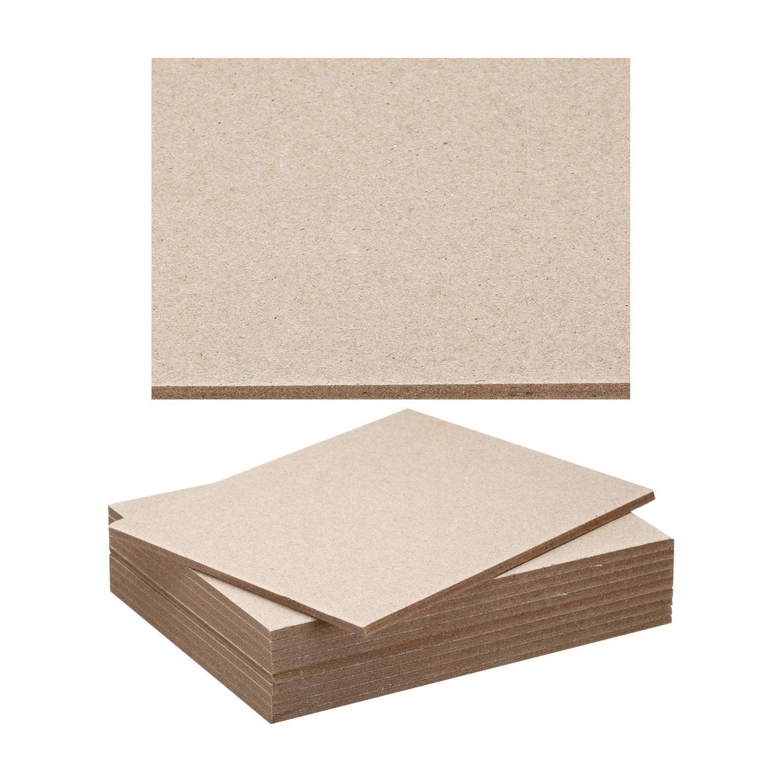 Uxcell 0.16"x7"x5" Book Board, 10 Pack Chipboard Sheets Book Binding ...