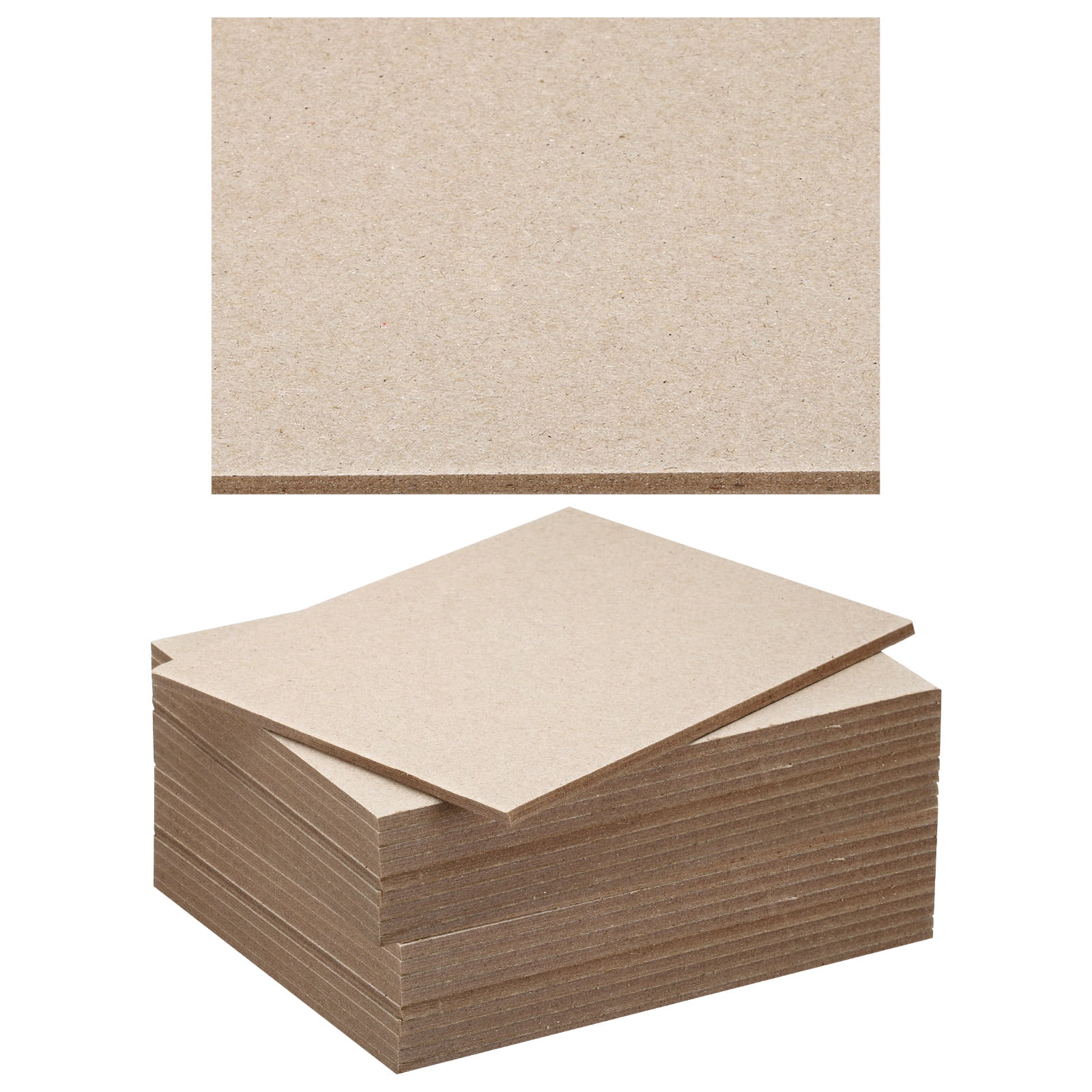 Uxcell 0.16"x7"x5" Book Board, 20 Pack Chipboard Sheets Book Binding ...