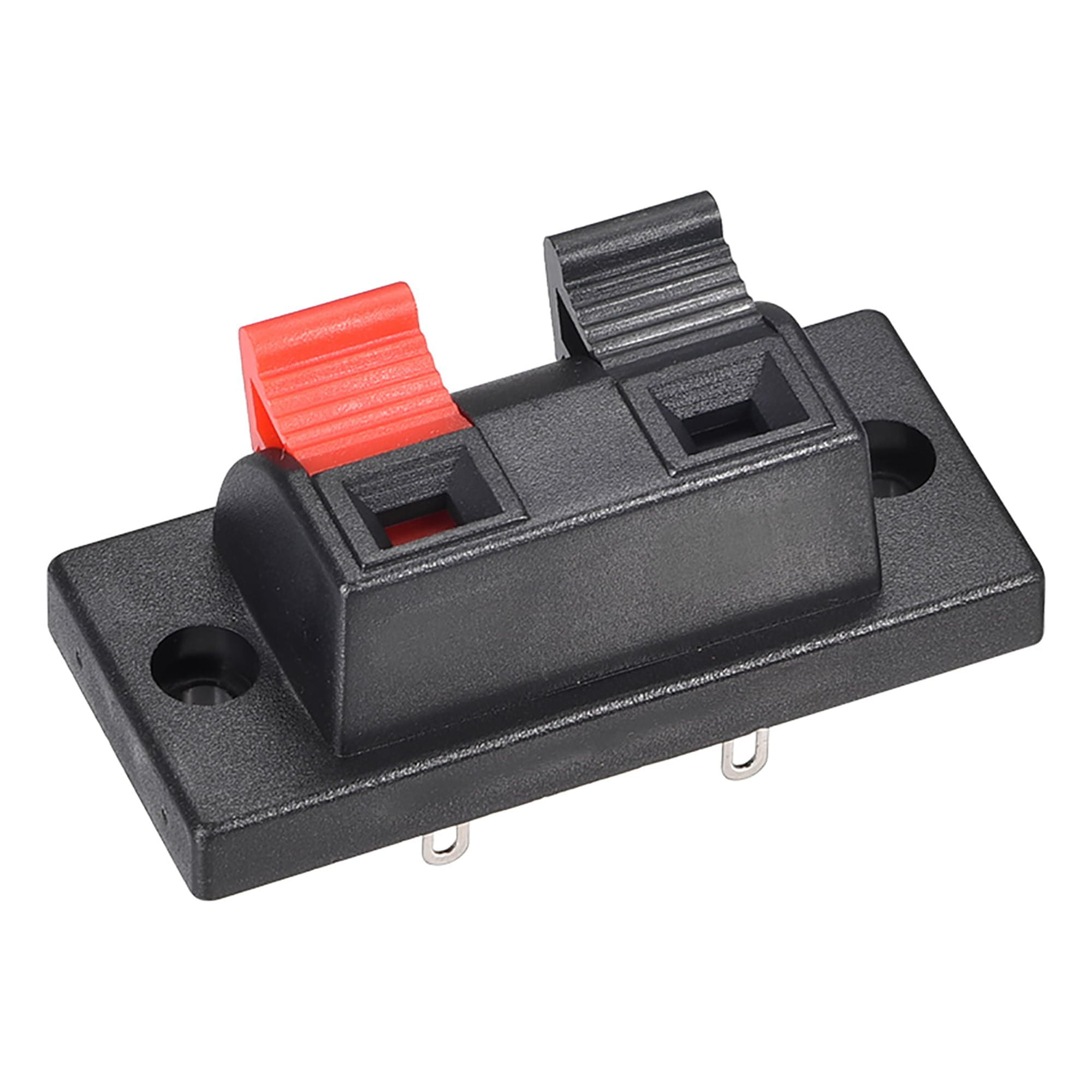 Uxcell 0.17'' 2 Way Spring Speaker Terminal Clip Push Release Connector ...