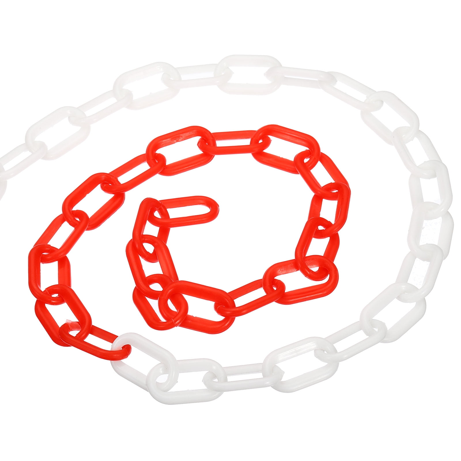 Uxcell 0.2" Diameter 33Ft Length Plastic Chain Barrier Safety Link ...