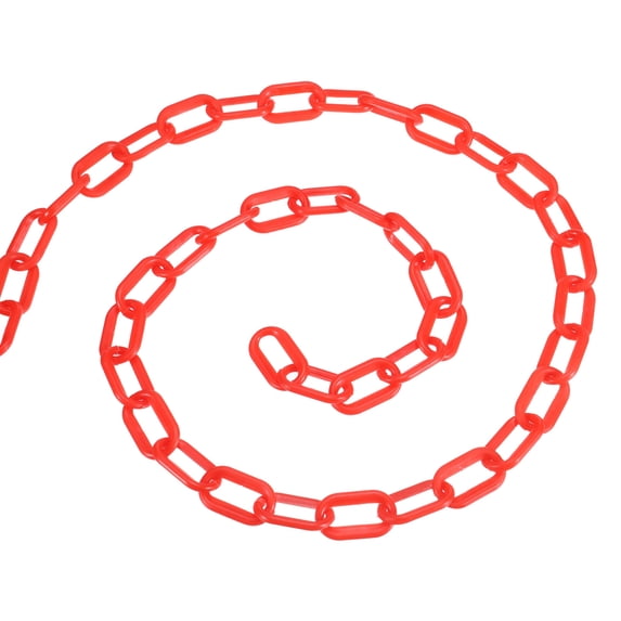 Uxcell 0.2" Diameter 49Ft Length Plastic Chain Barrier, Safety Link ...