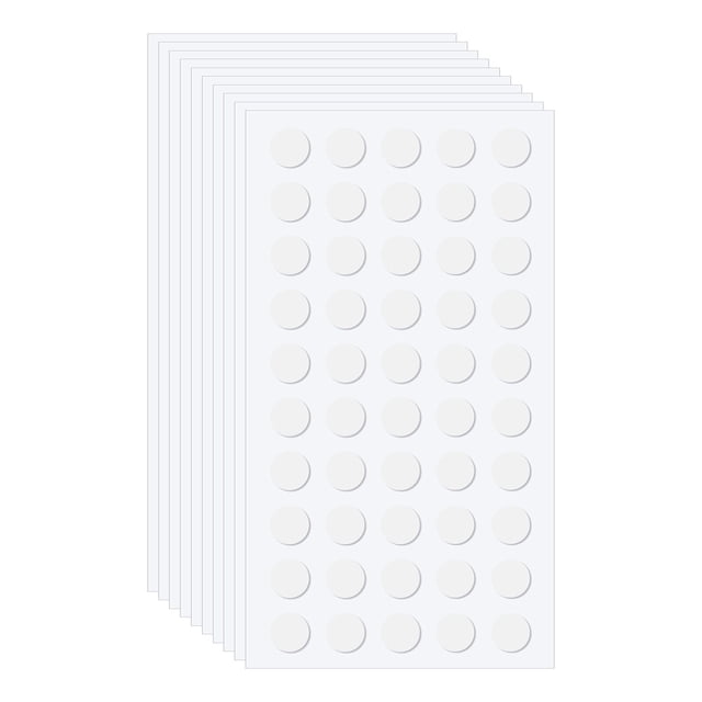 Uxcell 0.2" Double Sided Adhesive Dots, 500 Pack Clear Sticky Tack ...
