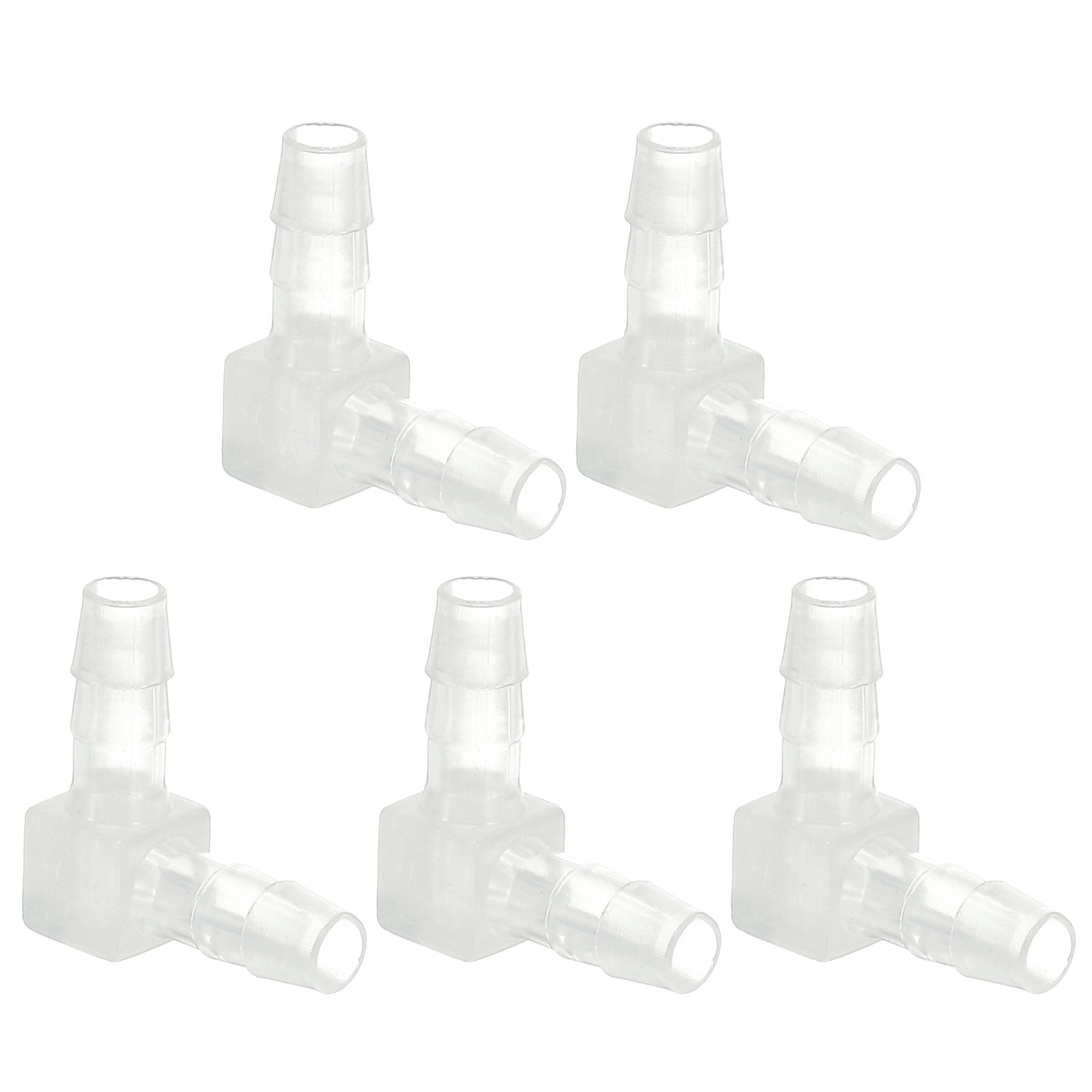 Uxcell 0.2" Plastic Hose Barb 90 Degree Elbow 5 Pack Barb Fittings 2 ...