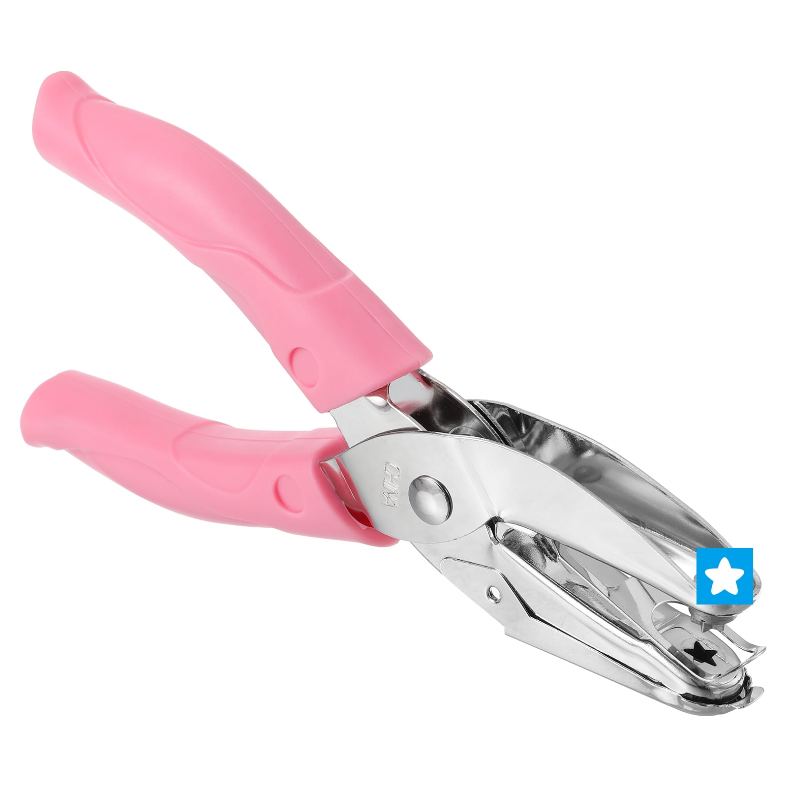 Uxcell 0.2" Single Hole Punch Handheld Hole Puncher with Soft Grip Star ...