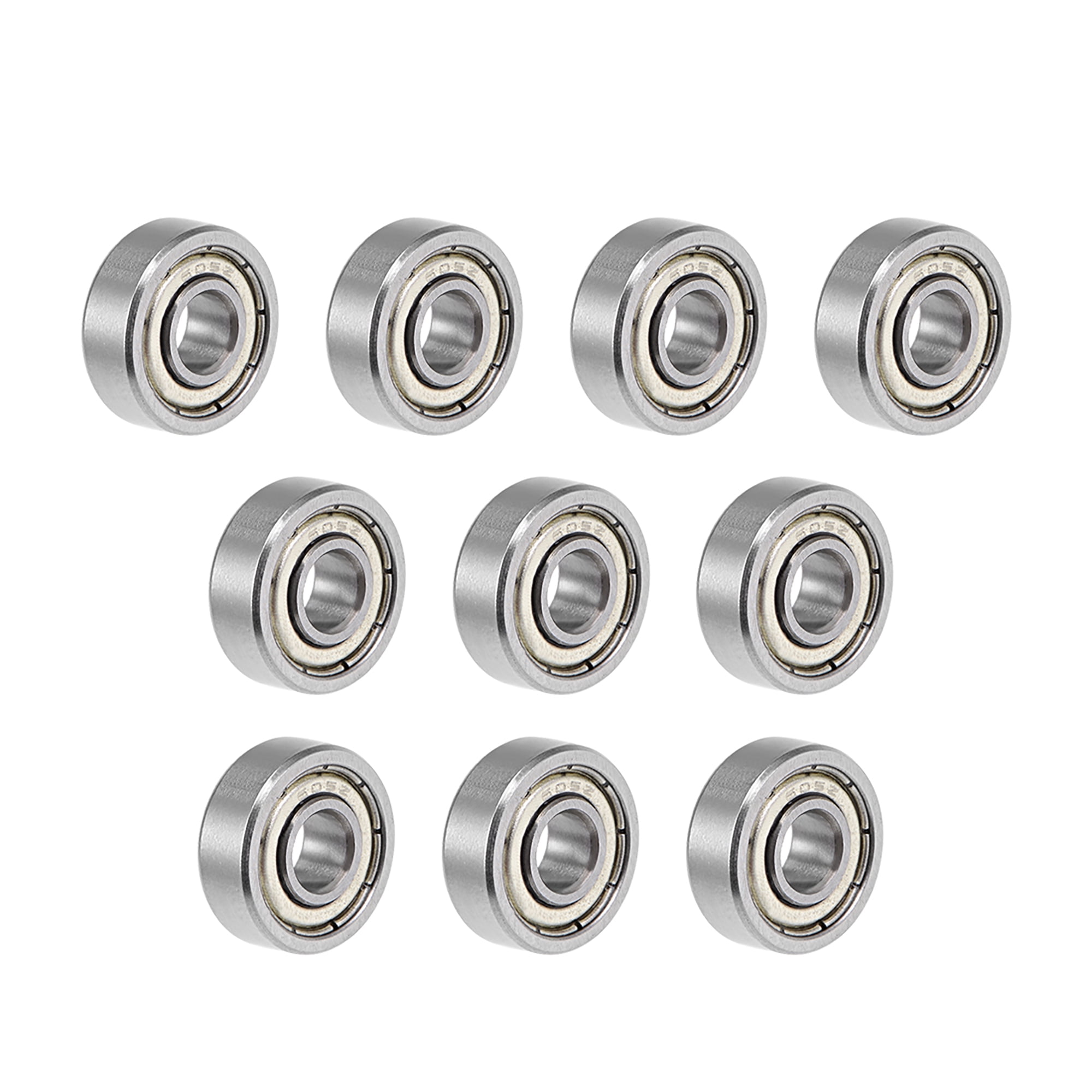 Uxcell 0.2''x0.55''x0.2'' Deep Groove Ball Bearing Double Shielded ABEC ...