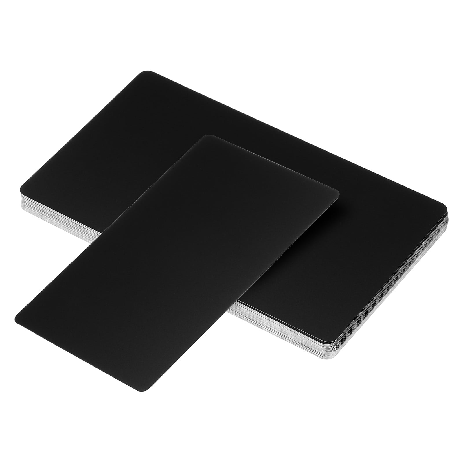 Uxcell 0.21mm Metal Business Cards Blank Name Card Laser Engraving ...