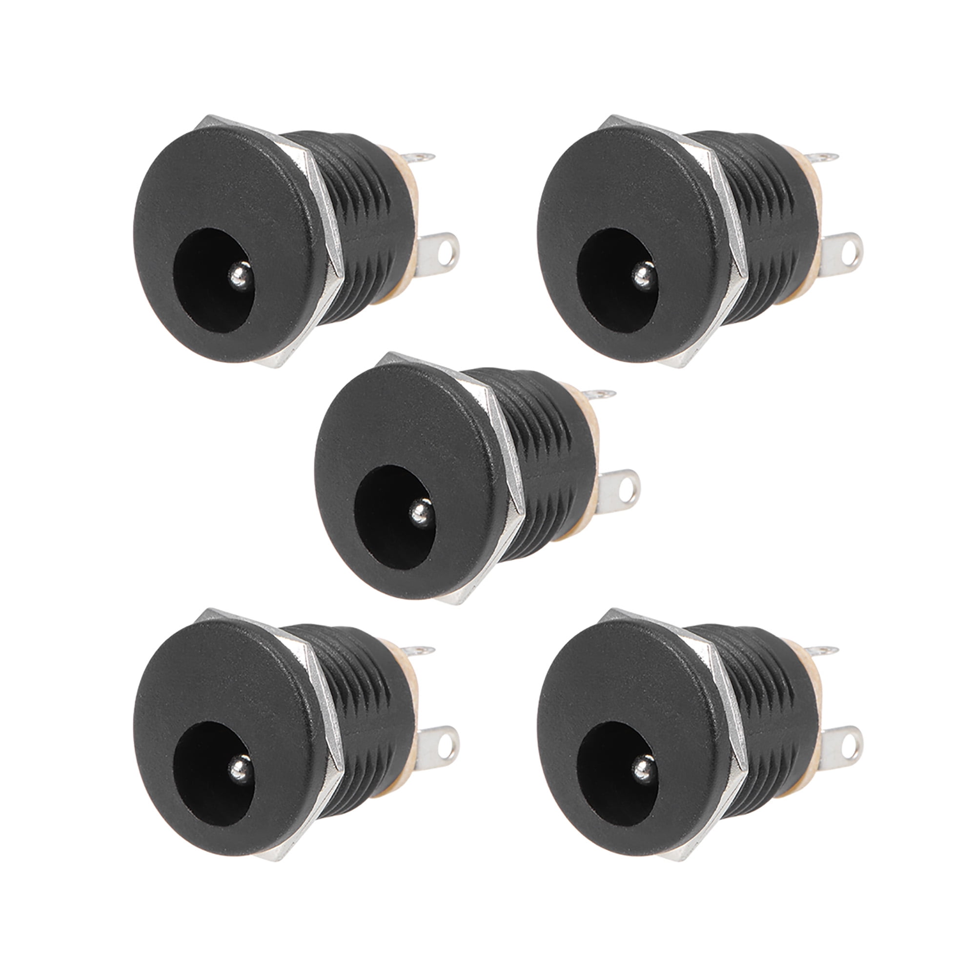 Uxcell 0.22''x0.08'' DC Power Jack Female Panel Mount Connector Socket ...