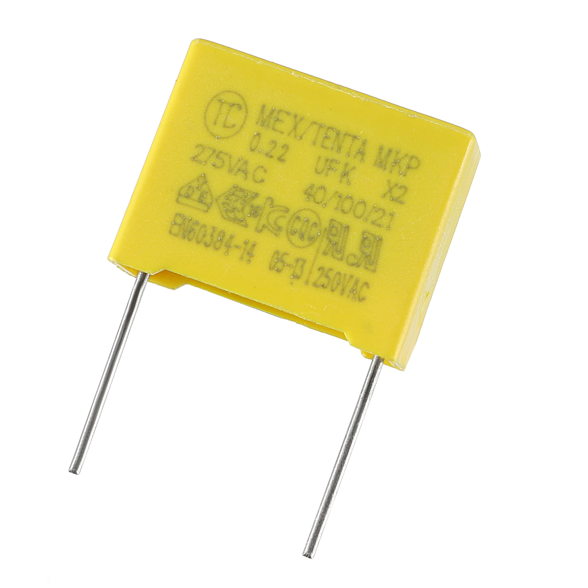 Uxcell 0.22uF 275VAC X2 MKP Polypropylene Film Safety Capacitors 20 ...
