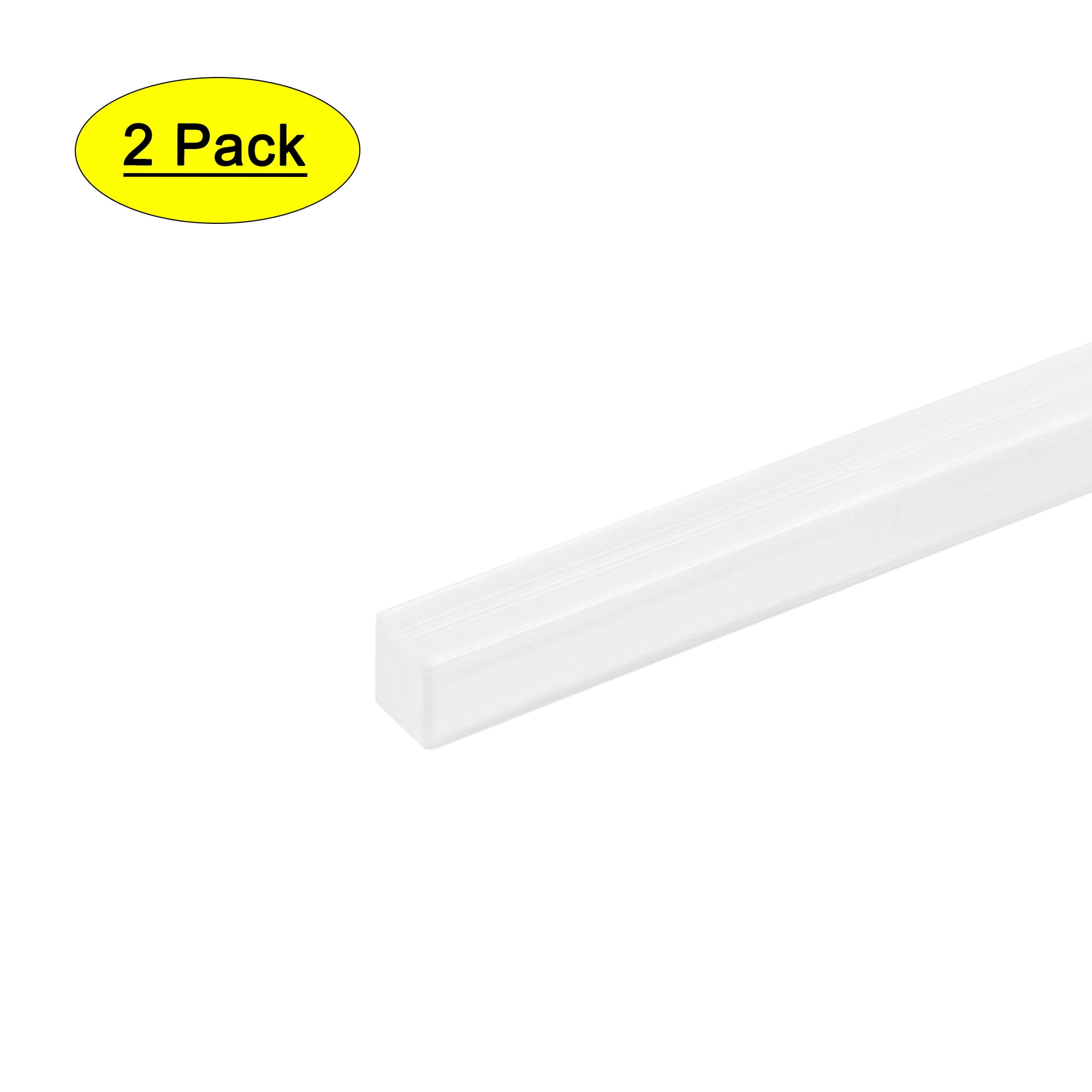 Uxcell 0.24'' ×0.24'' ×20" Square Bars Rod Square Bar Rod ABS Plastic ...