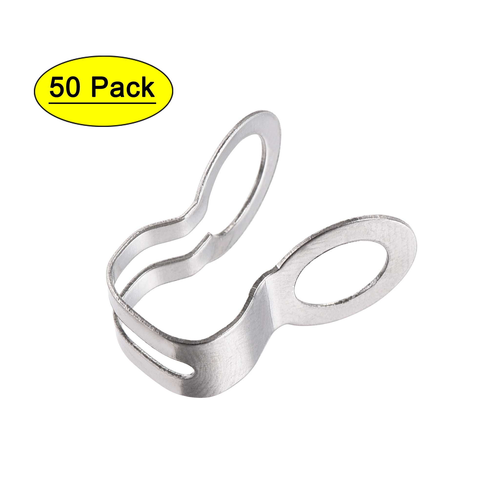 Uxcell 0.24'' Double Ring Ball Chain Connector Stainless Steel Silver ...