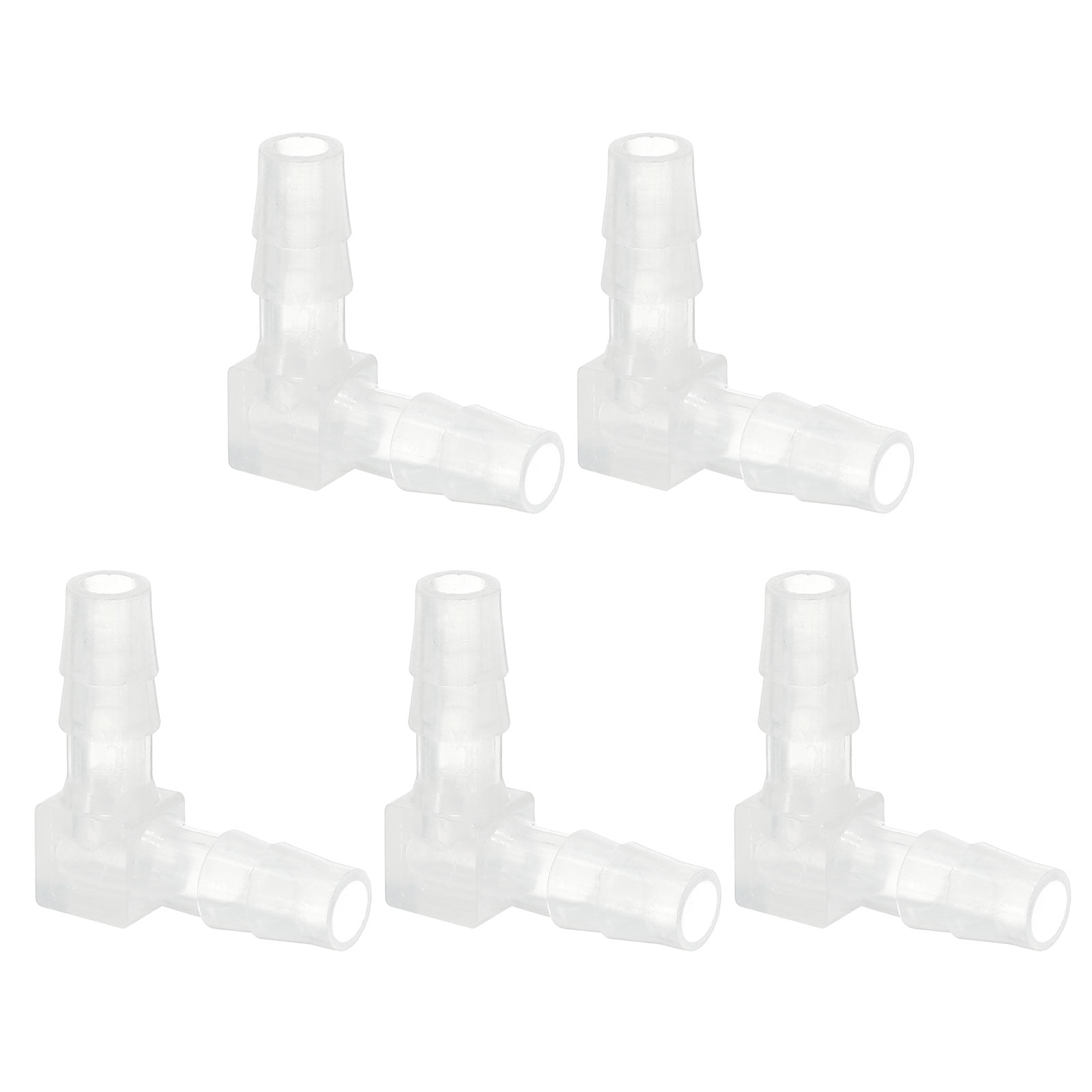 Uxcell 0.24" Plastic Hose Barb 90 Degree Elbow 5 Pack Barb Fittings 2 ...