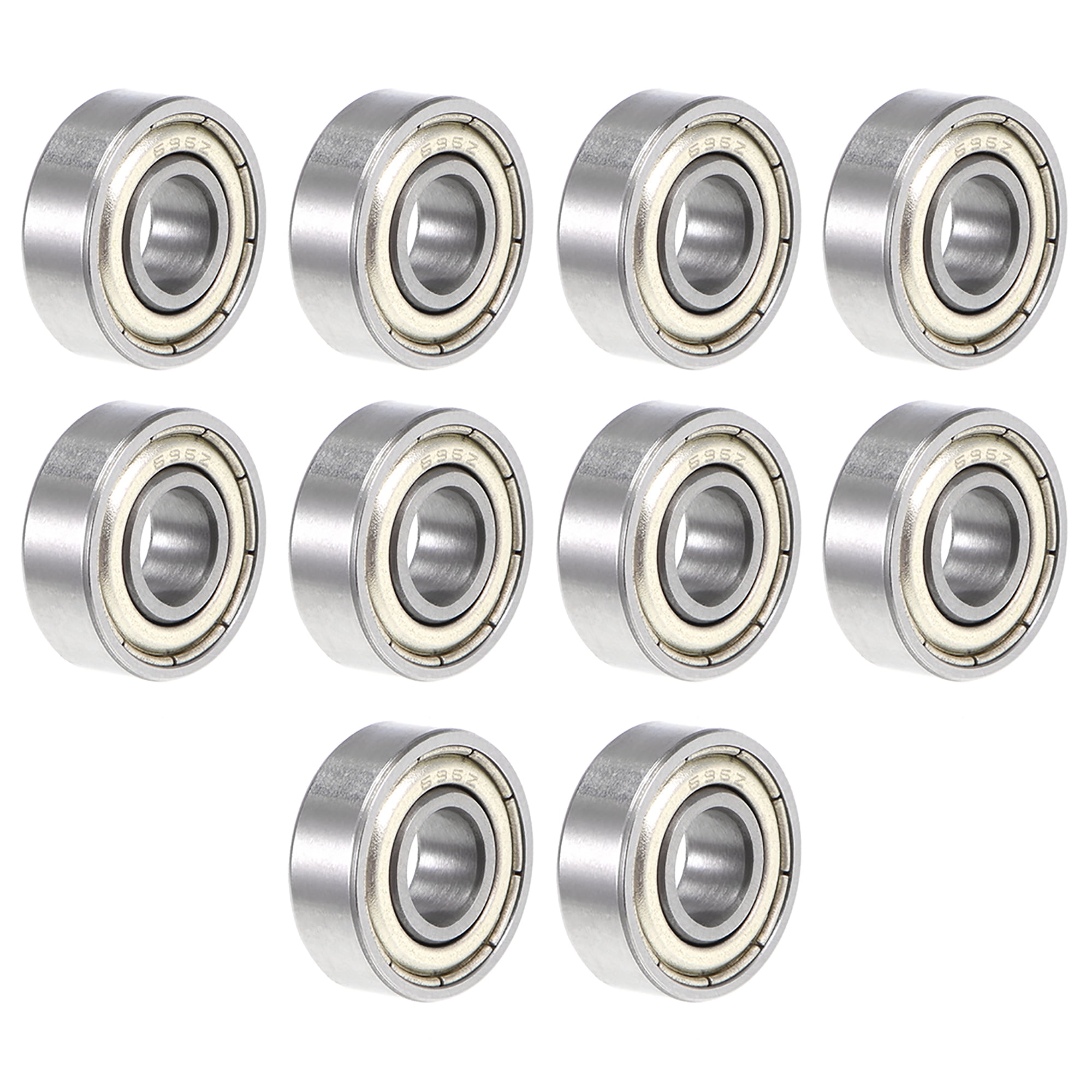 Uxcell 0.24''x0.59''x0.2'' Deep Groove Ball Bearing Double Shielded ...