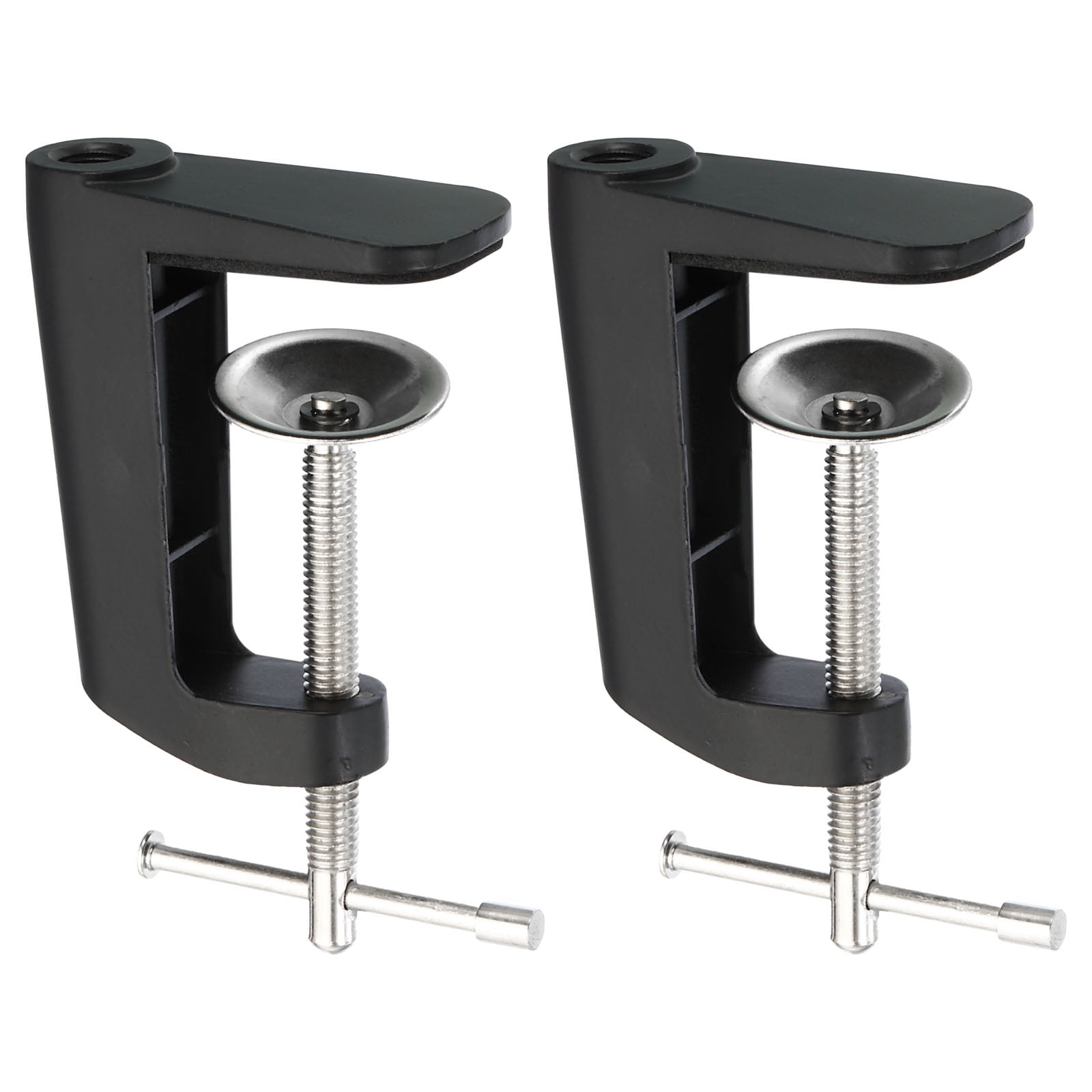 Uxcell 0.29"/M10 Thread Hole Desk Table Mount Clamp for Microphone Arm ...