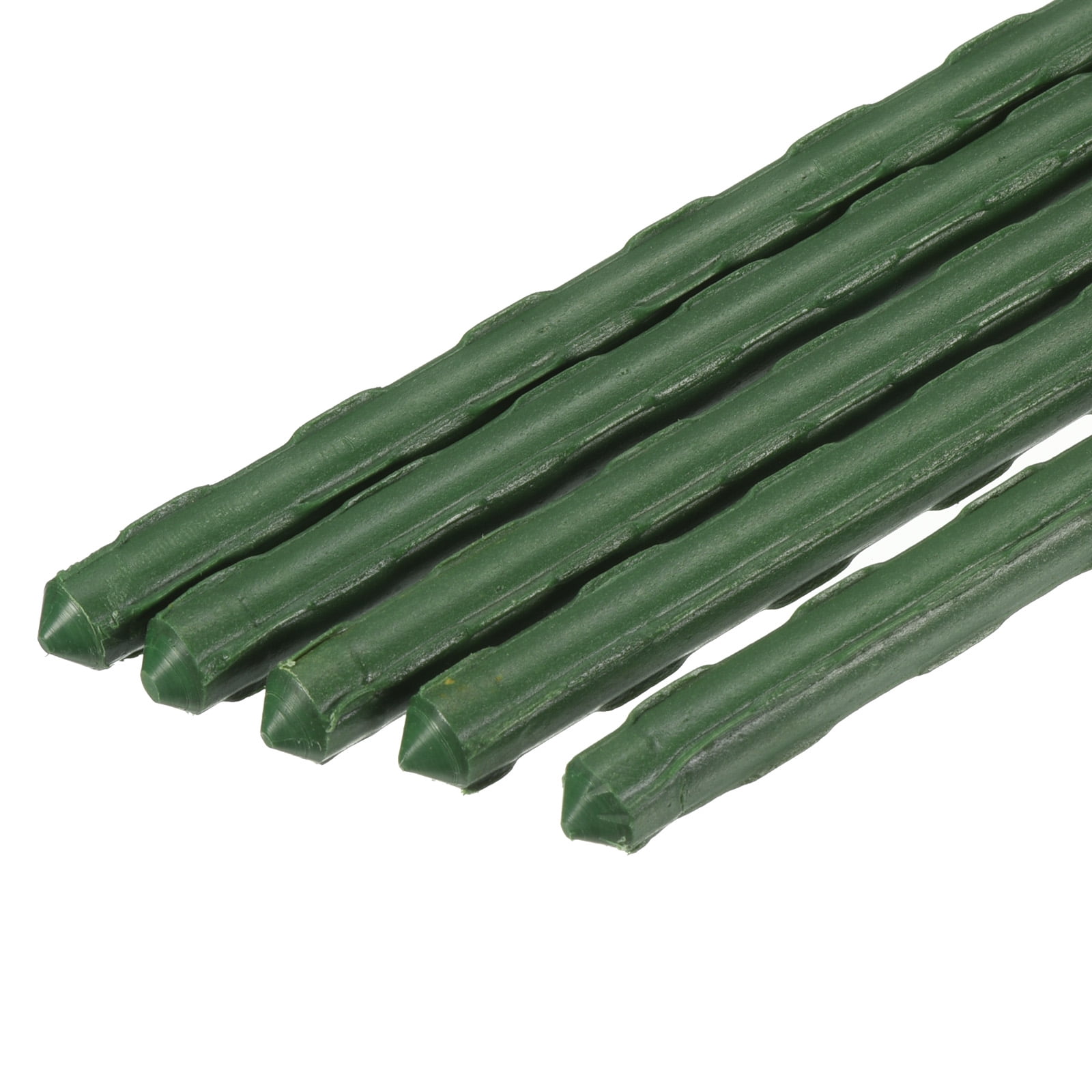 Uxcell 0.31" Dia Plastic Coated Steel Plant Support Sticks Garden ...
