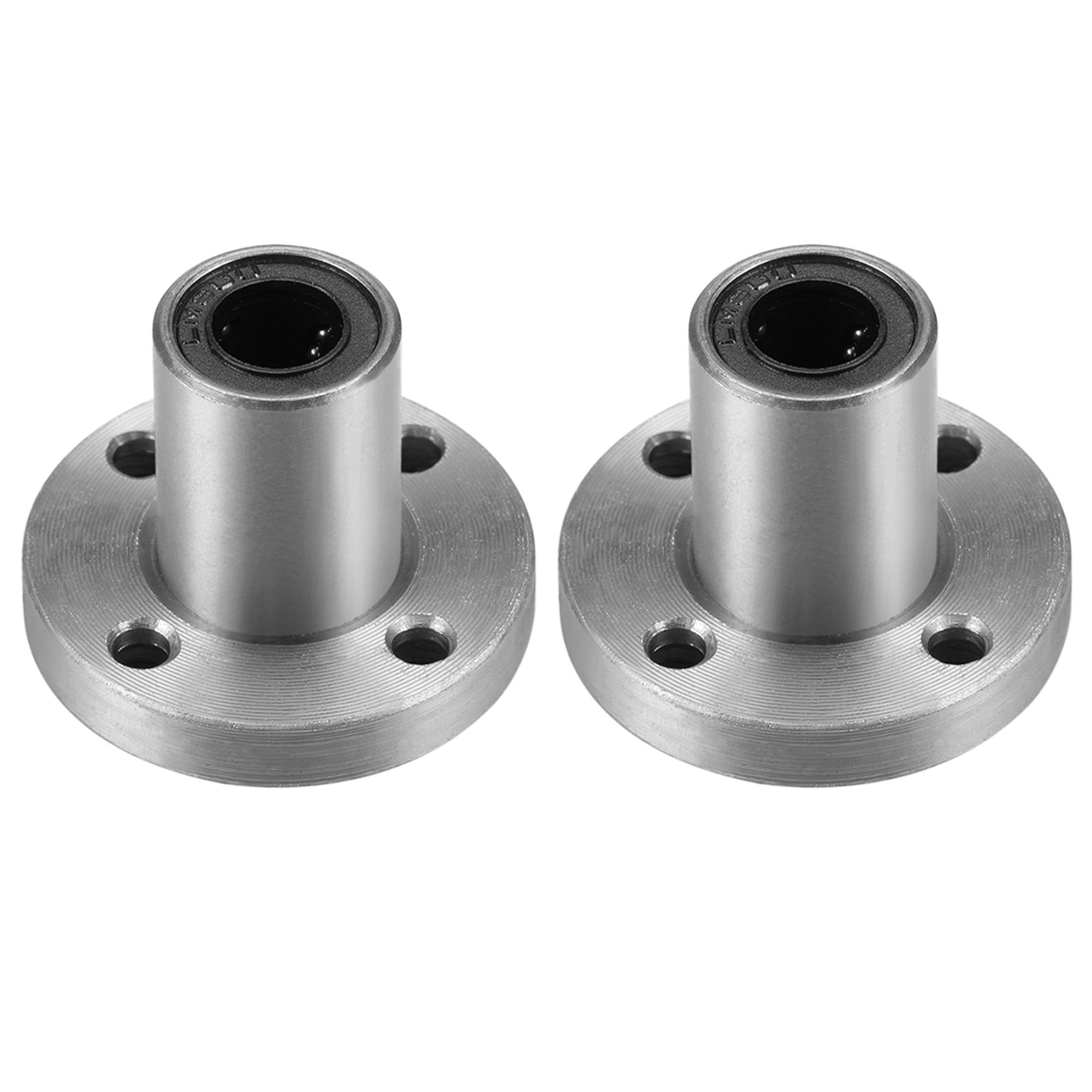 Uxcell Motion Ball Bearings Round Flange Bearing Chromium Steel Silver ...