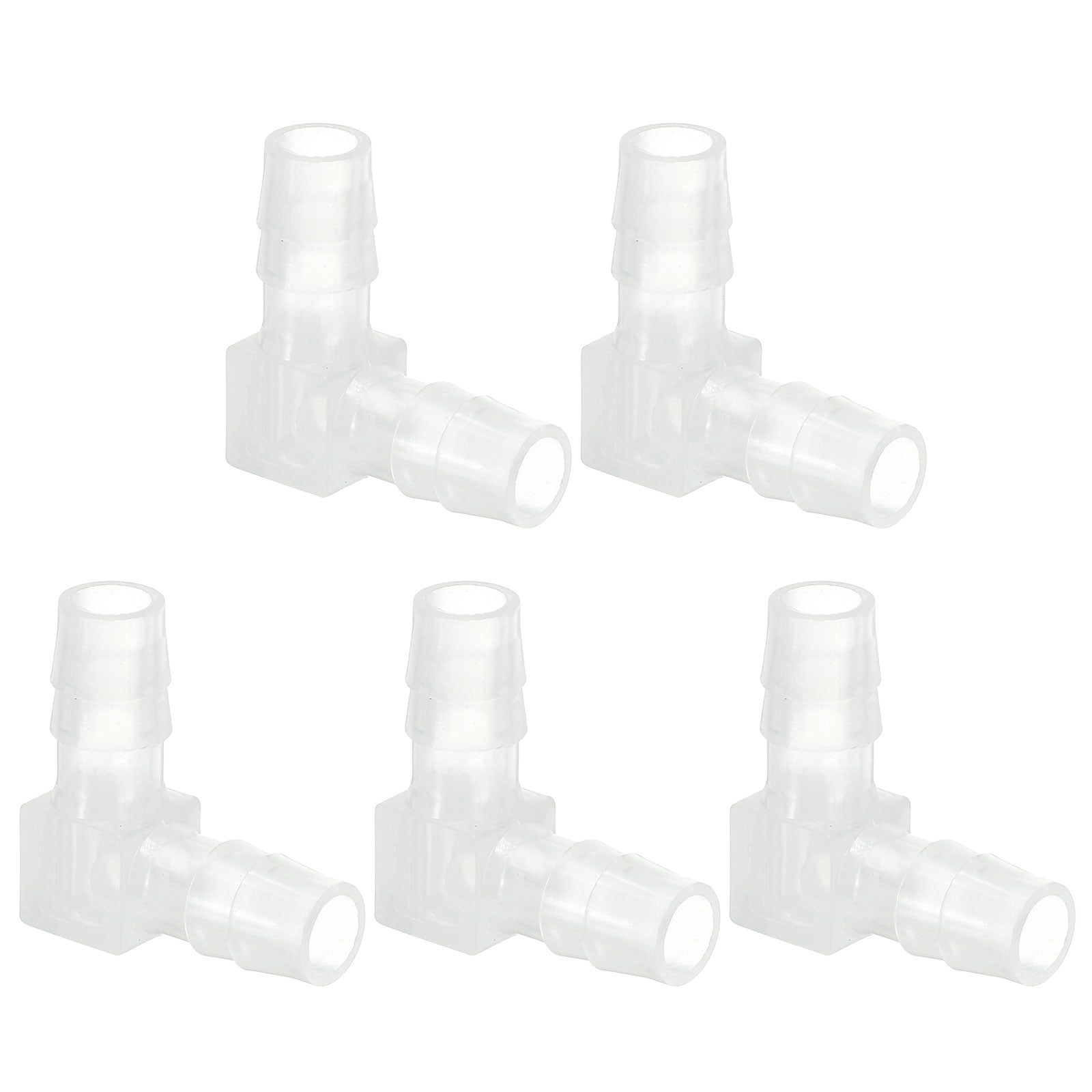 Uxcell 0.31" Plastic Hose Barb 90 Degree Elbow 5 Pack Barb Fittings 2 ...