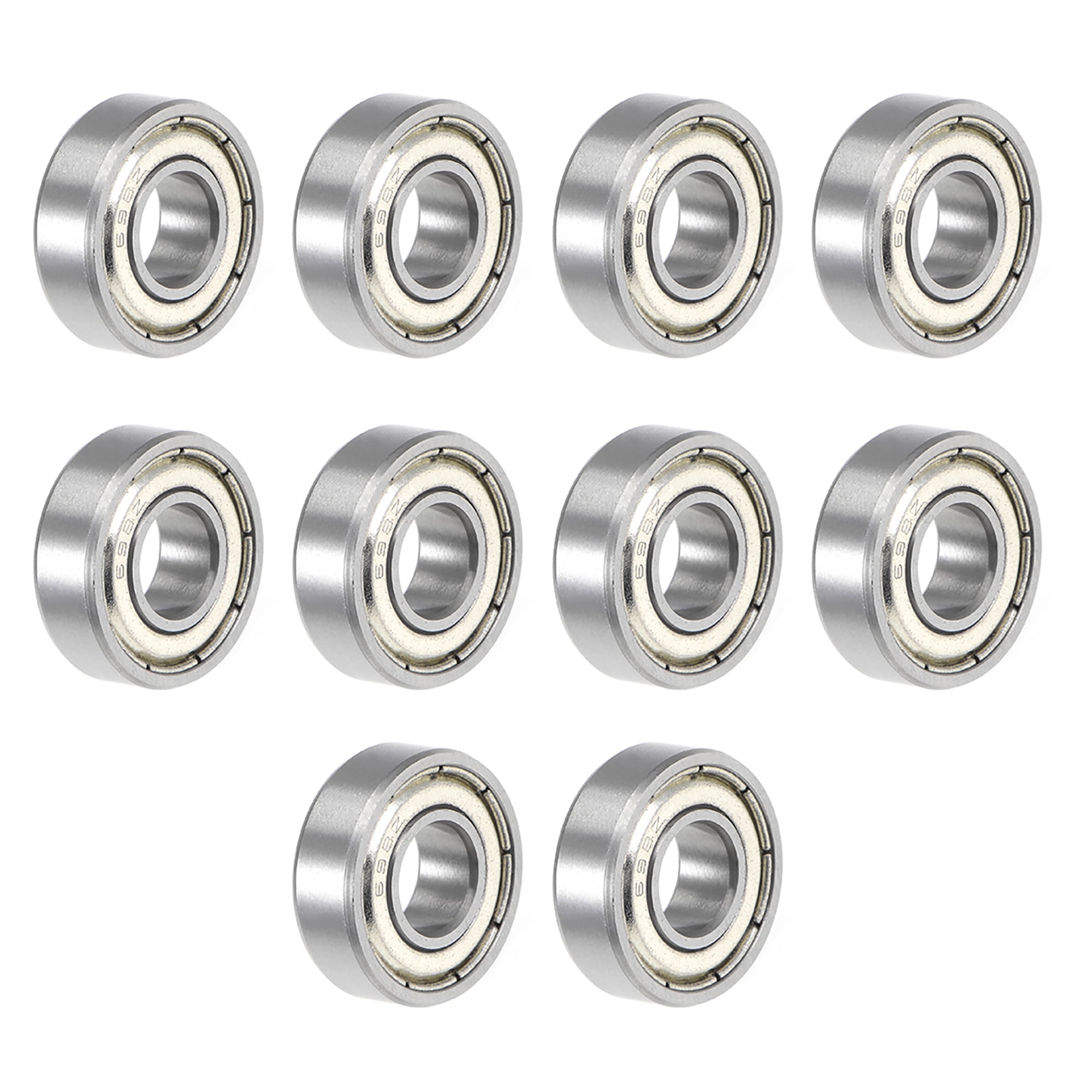 Uxcell 0.31''x0.75''x0.24'' Deep Groove Ball Bearing Double Shielded ...