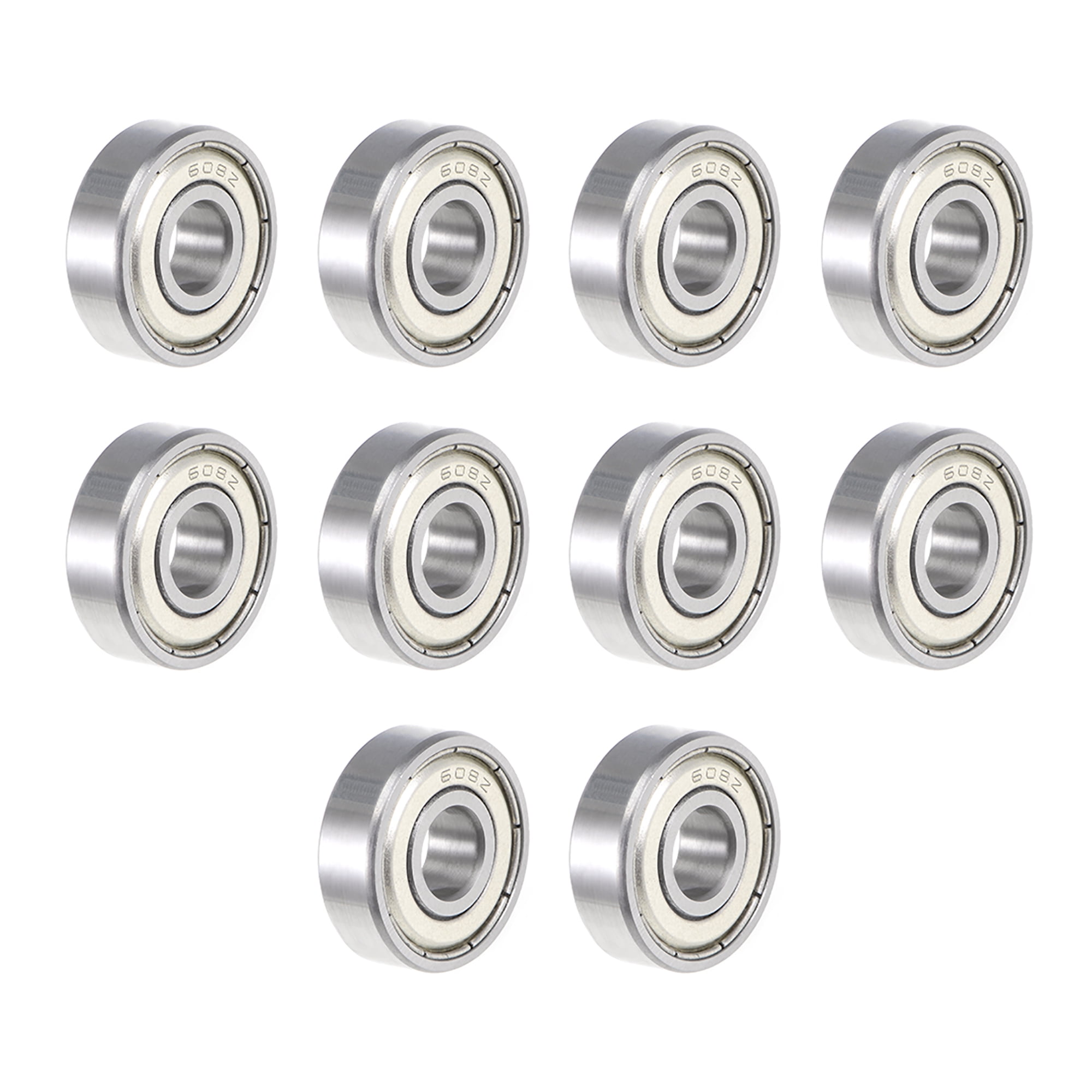 Uxcell 0.31''x0.87''x0.28'' Deep Groove Ball Bearing Double Shielded ...