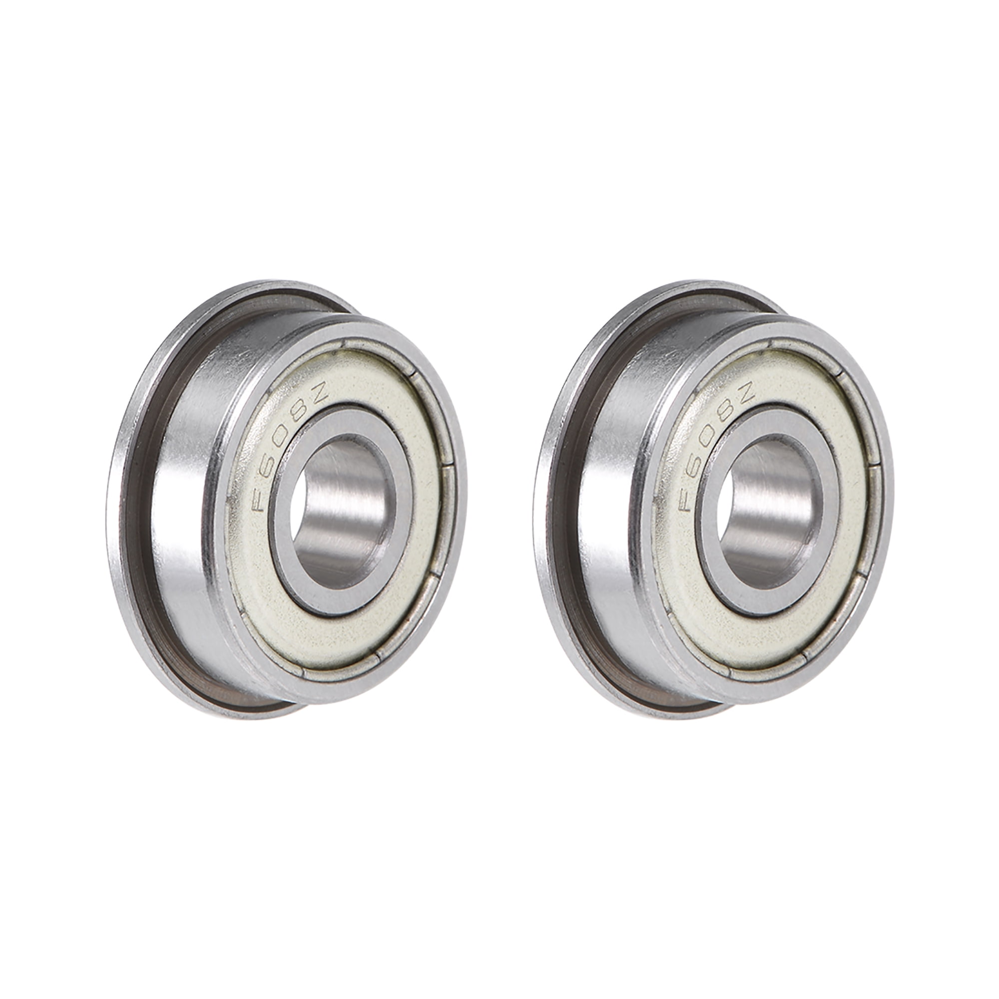 Uxcell 0.31''x0.87''x0.28'' Flange Deep Groove Ball Bearings Double ...