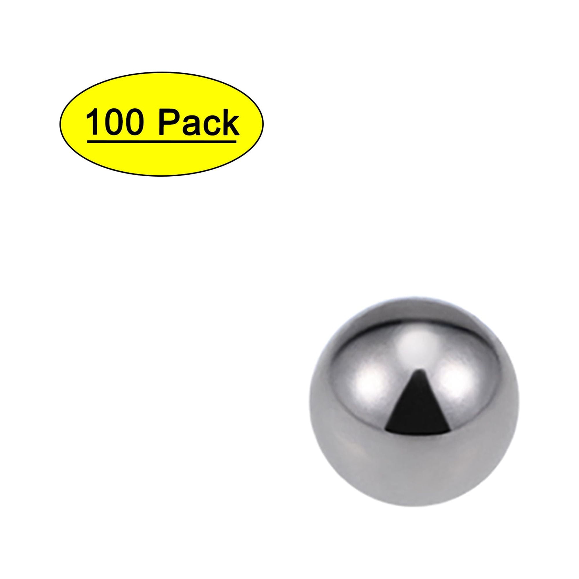 Uxcell 0.35'' Metric Bearing Precision Balls Carbon Steel Silver Tone ...