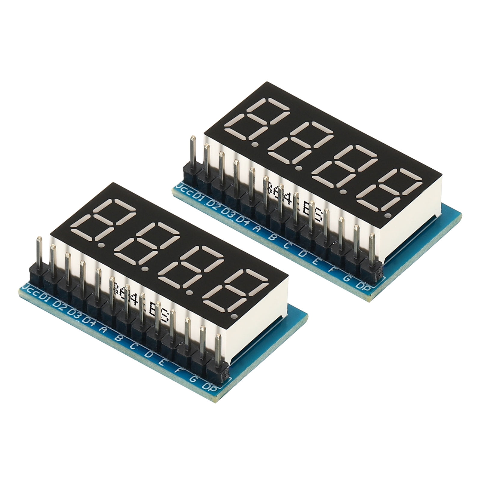 Uxcell 0.36" 4 Digit LED Display Module, 3.5-5V 7 Segment Common Anode ...