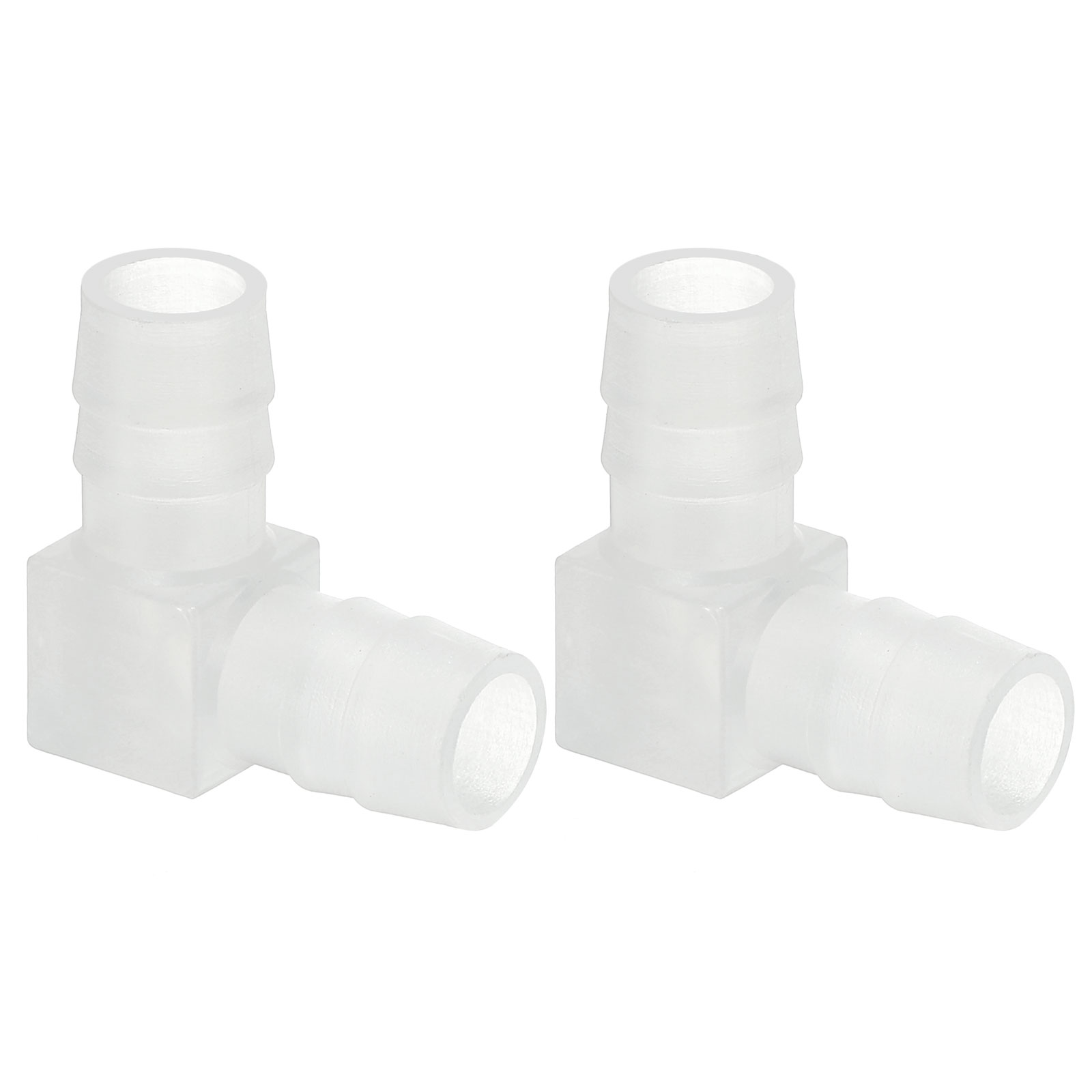 Uxcell 0.39" Plastic Hose Barb 90 Degree Elbow 2 Pack Barb Fittings 2 ...