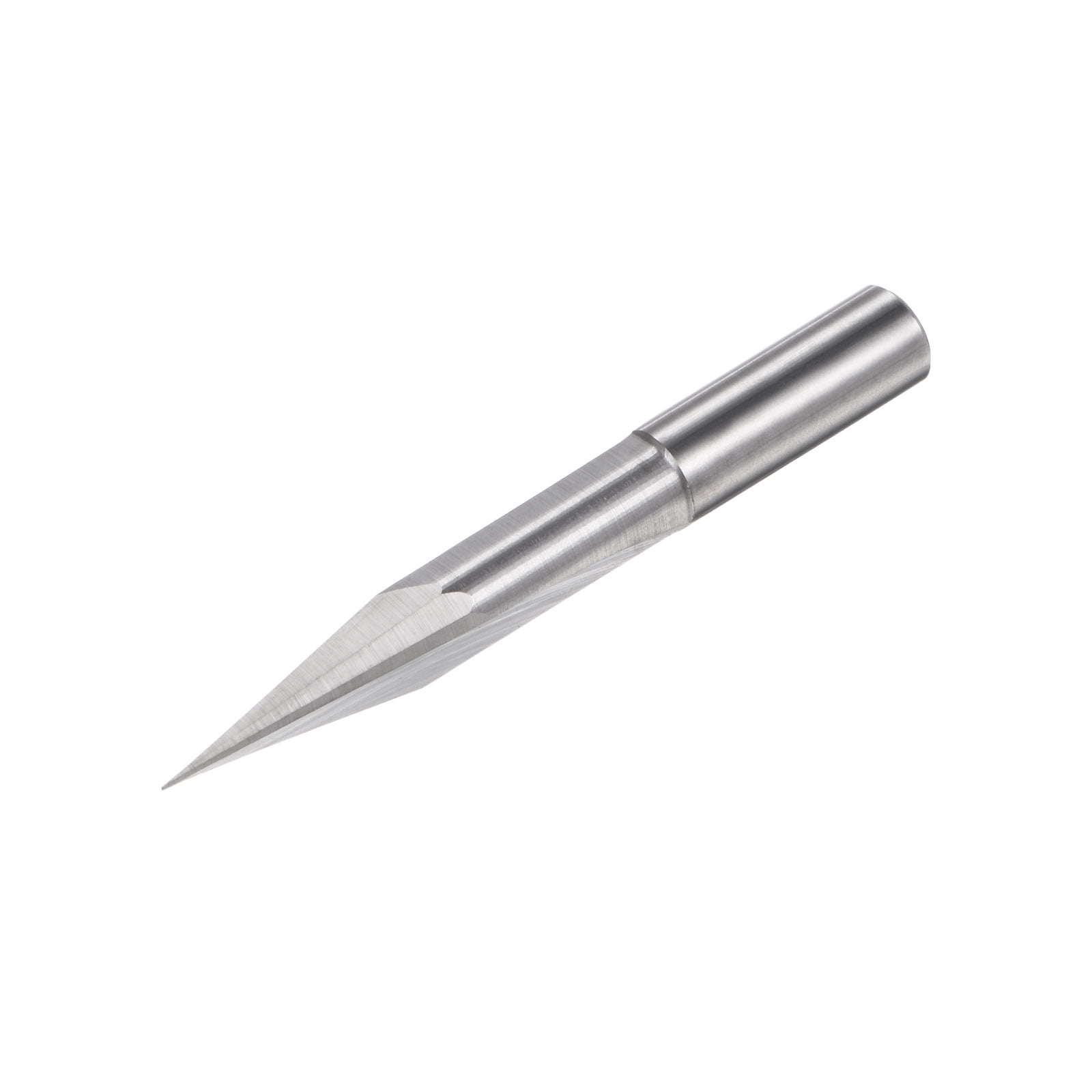 Uxcell 0.3mm Tip 20 Degree 50mm Length Carbide 2 Flutes Tapered Wood ...