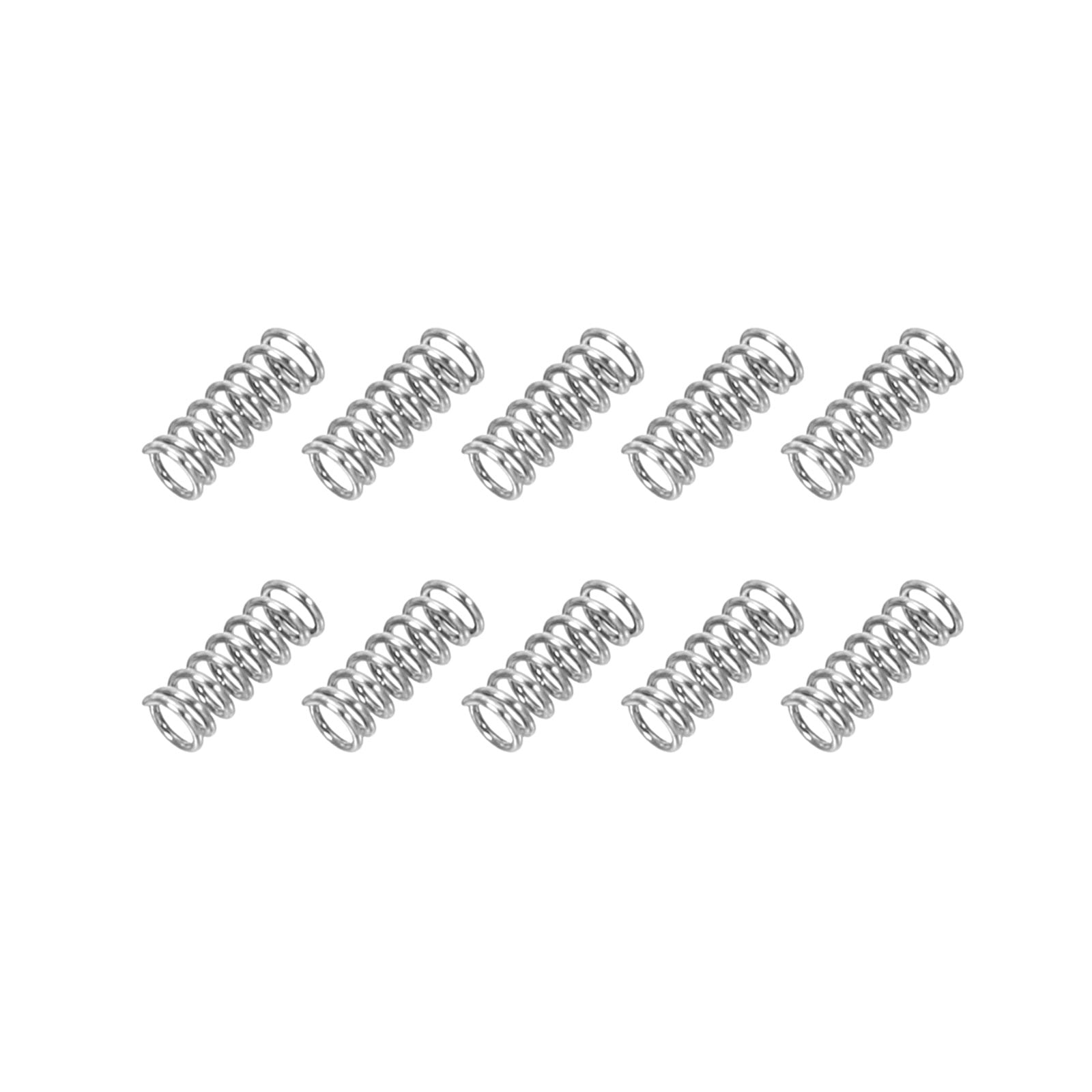 Uxcell 0.3mm Wire Dia x 2mm OD x 5mm L Compression Spring, 304 ...