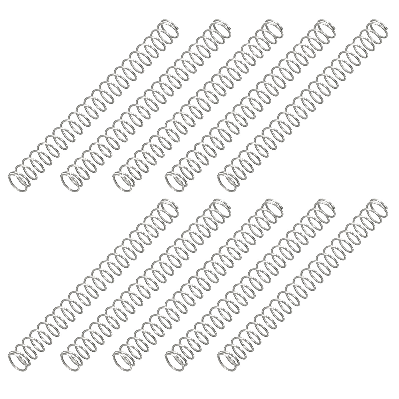 Uxcell 0.3mm Wire Dia x 3mm OD x 30mm L Compression Spring, 304 ...