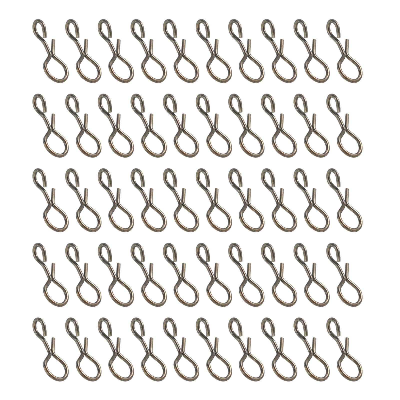 Uxcell 0.4" Stainless Steel Fly Fishing Snaps Quick Change No Knot Fast ...