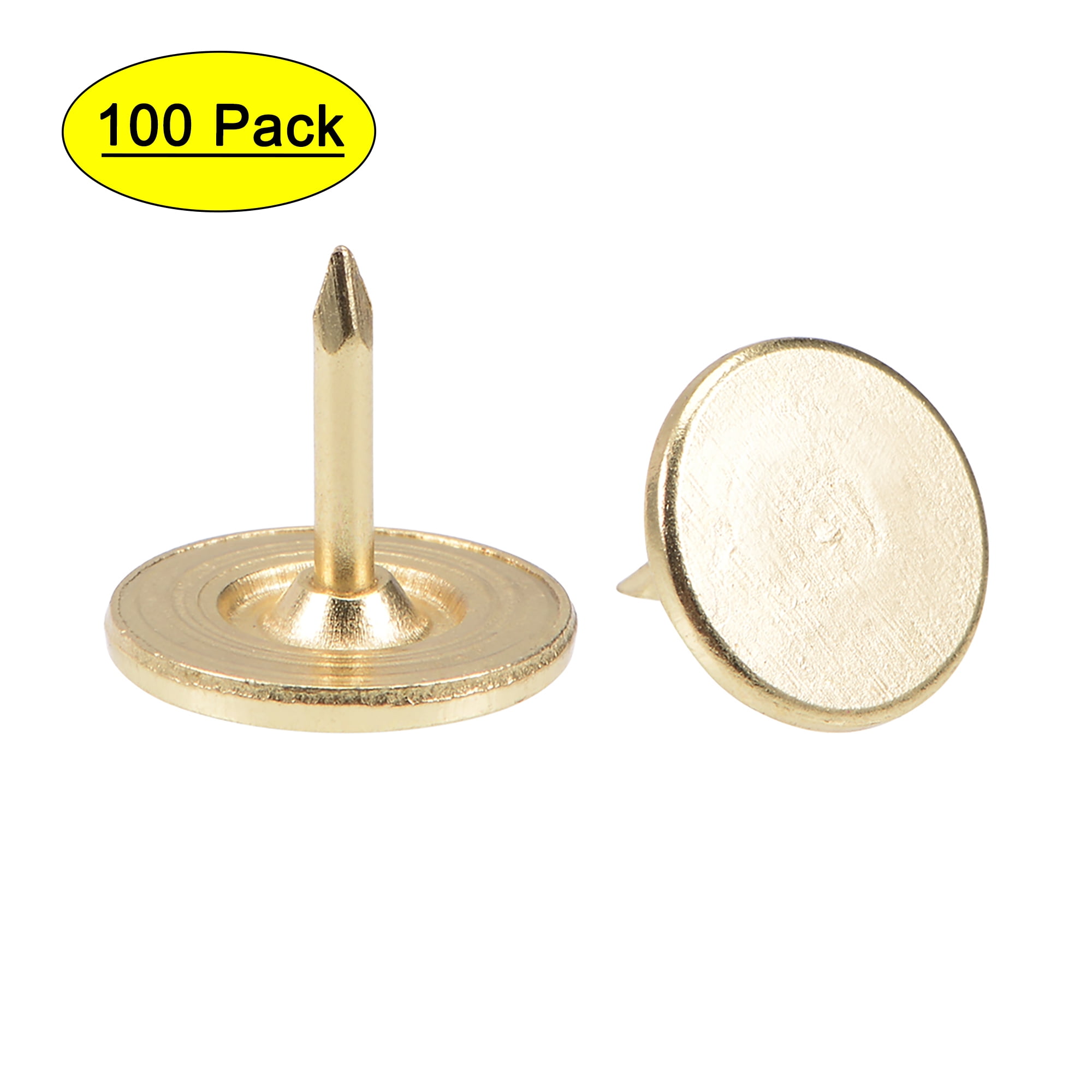 Uxcell 0.43''x0.39'' Upholstery Nails Tacks Flat Head Furniture Nails ...