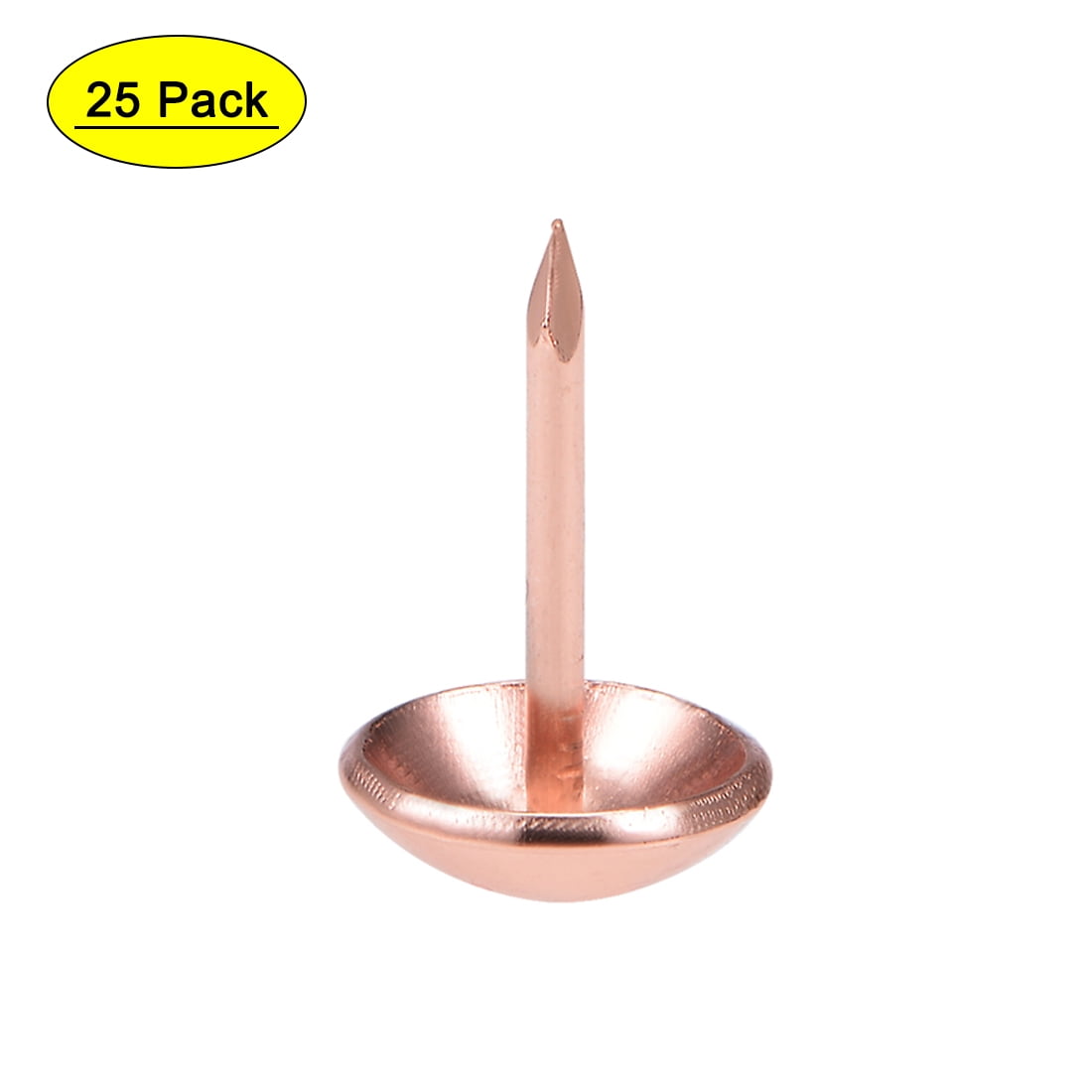 Uxcell 0.43''x0.67'' Upholstery Nails Tacks Round Thumb Push Pins Iron ...