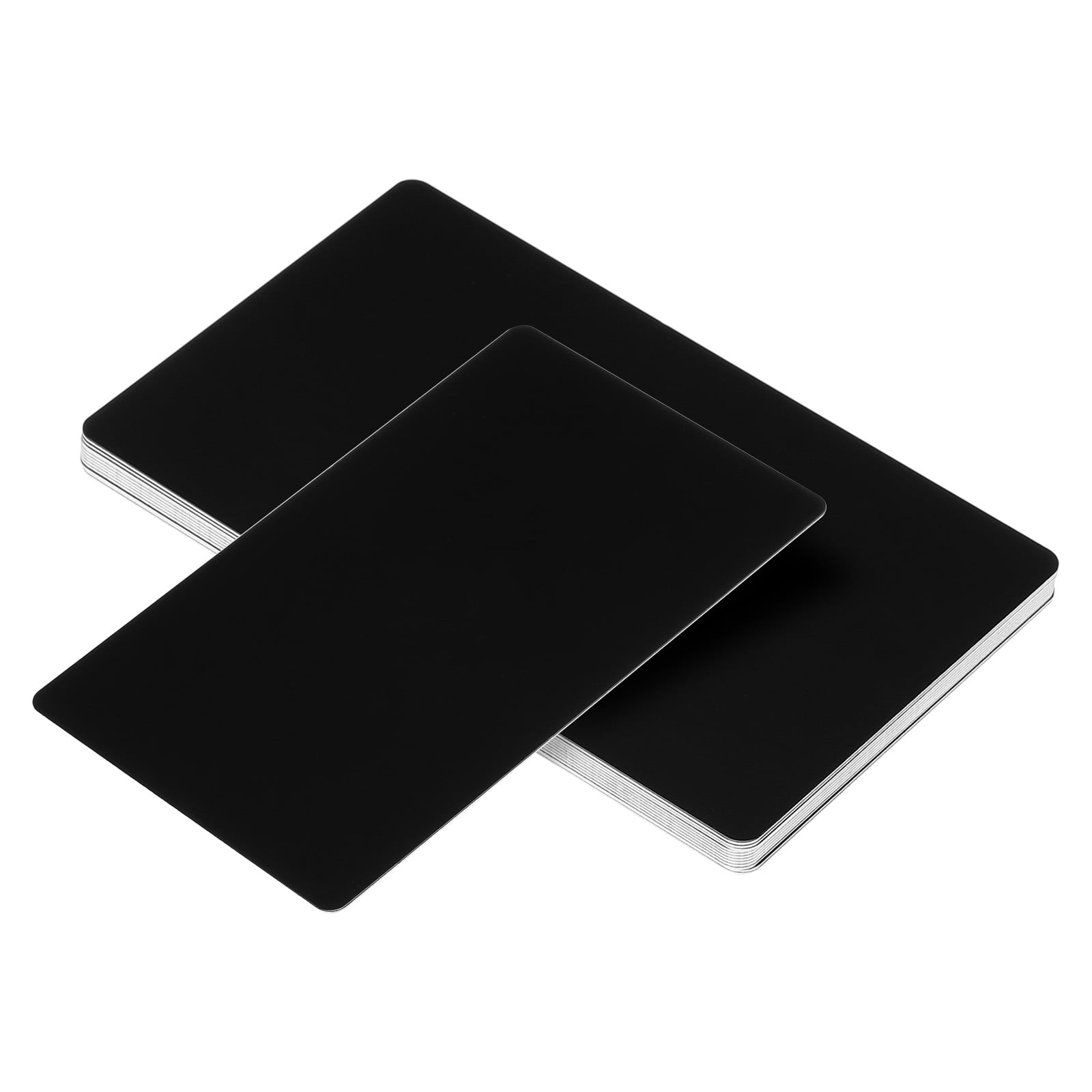 Uxcell 0.45mm Metal Business Cards Blank Name Card Laser Engraving ...