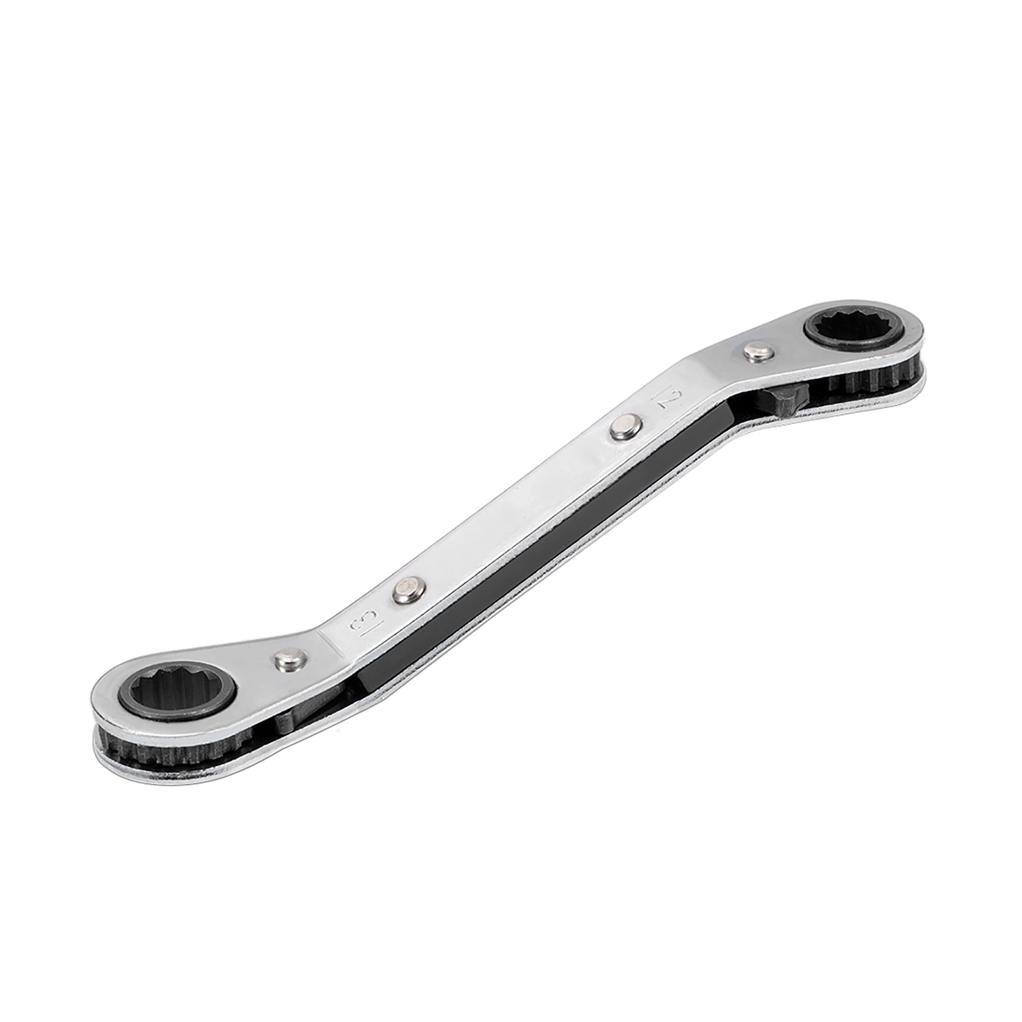 Uxcell 0.47'' x 0.51''Reversible Ratcheting Wrench Metric Offset Double ...