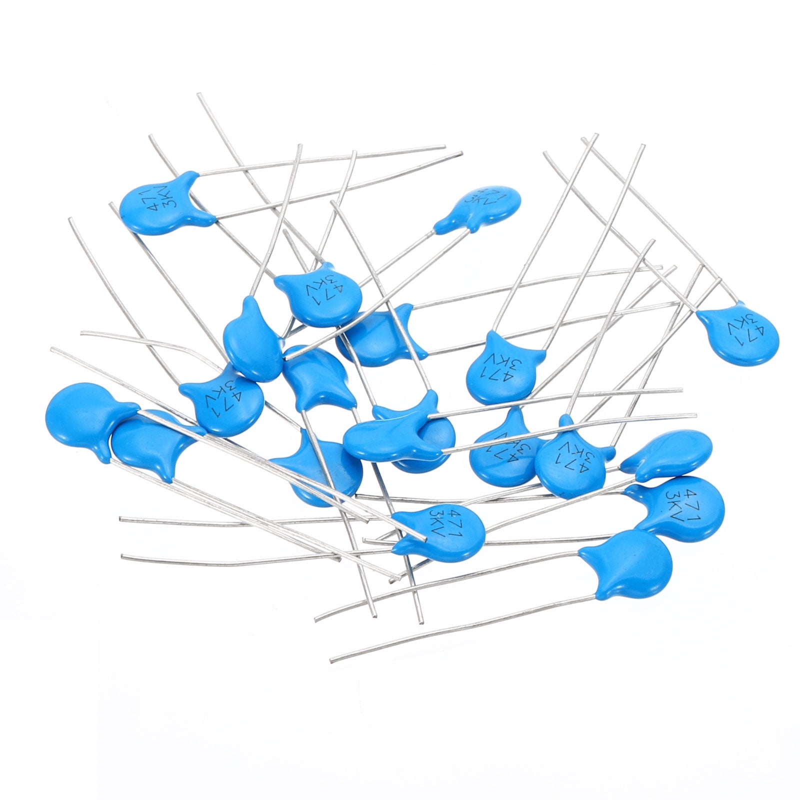 Uxcell 0.47nf 3kv High Voltage Ceramic Capacitor, 20 Pcs Ceramic Chip ...