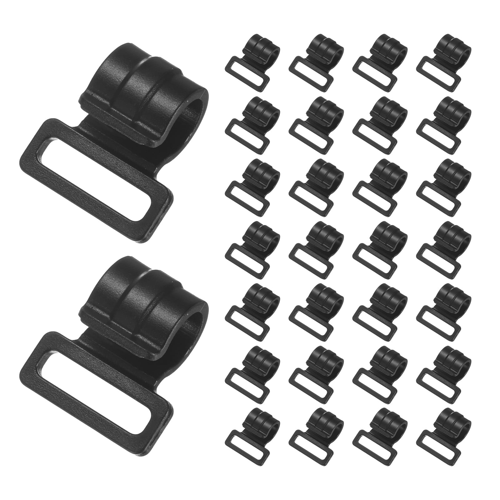 Uxcell 0.4IN Tent Pole Clips [30PCS] - C-Shaped Clamp - [POM Plastic ...