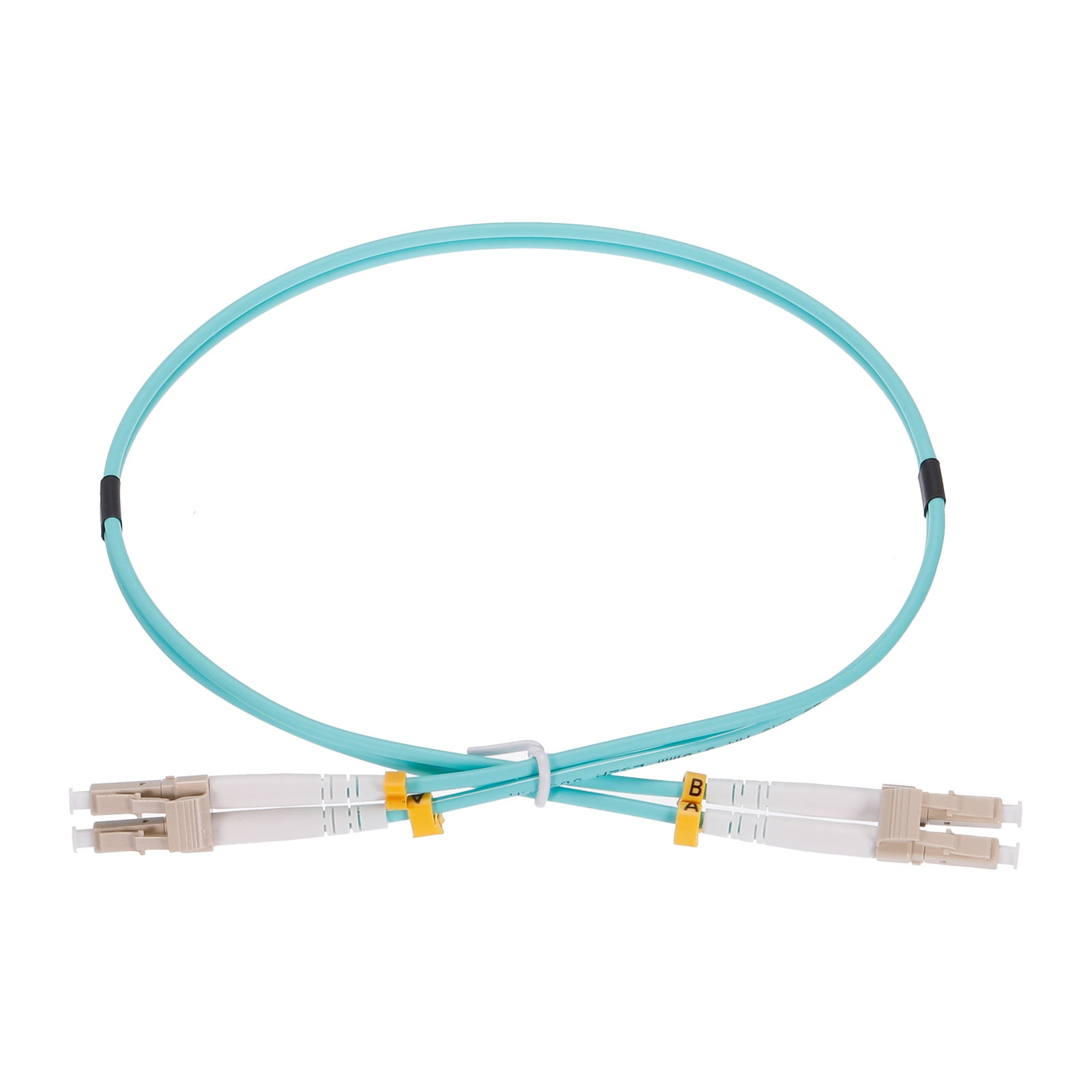 Uxcell 0.5 Meters 1.6Ft Fiber Patch Cable Multimode LC-LC OM3 LSZH ...