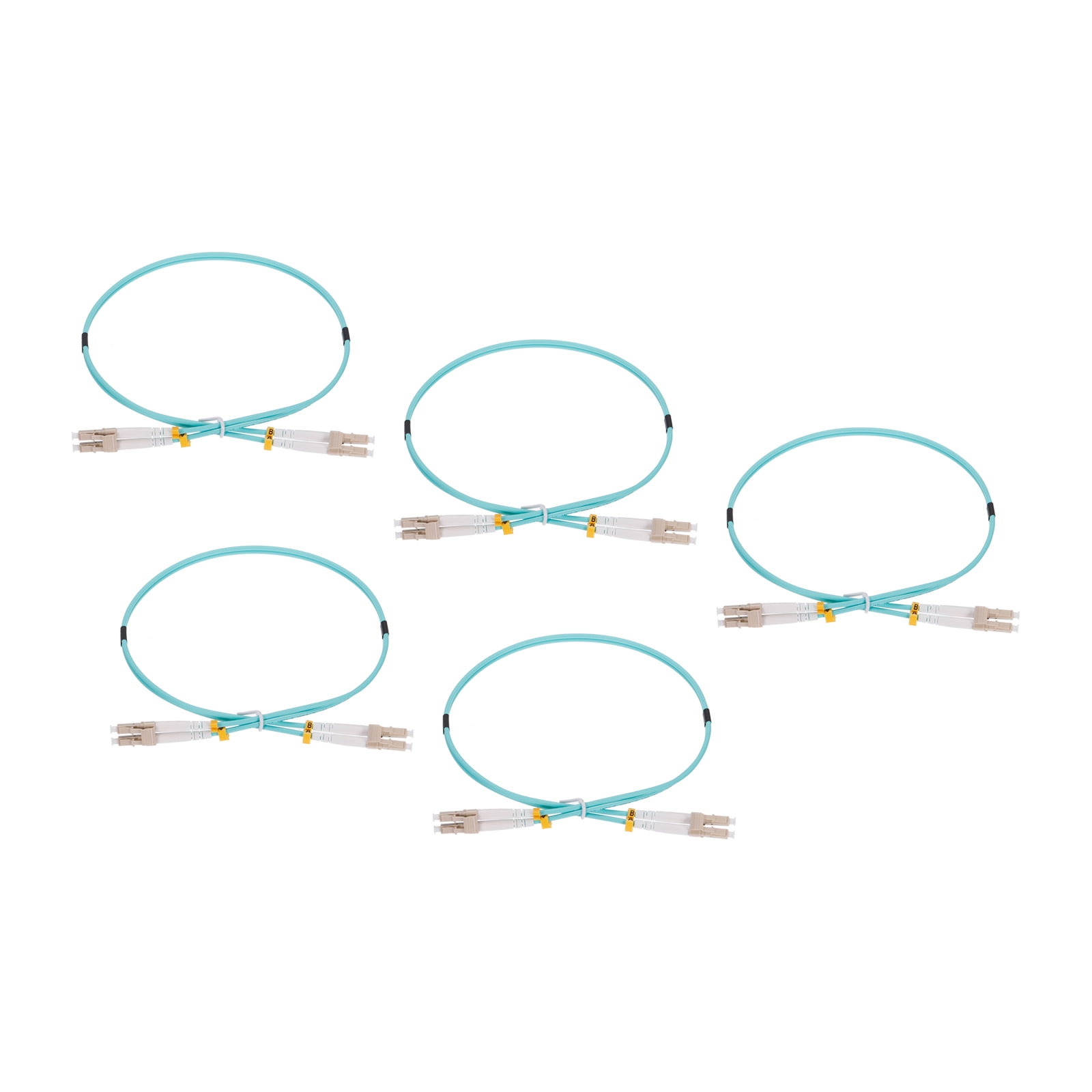 Uxcell 0.5 Meters 1.6Ft Fiber Patch Cable Multimode LC-LC OM3 LSZH ...