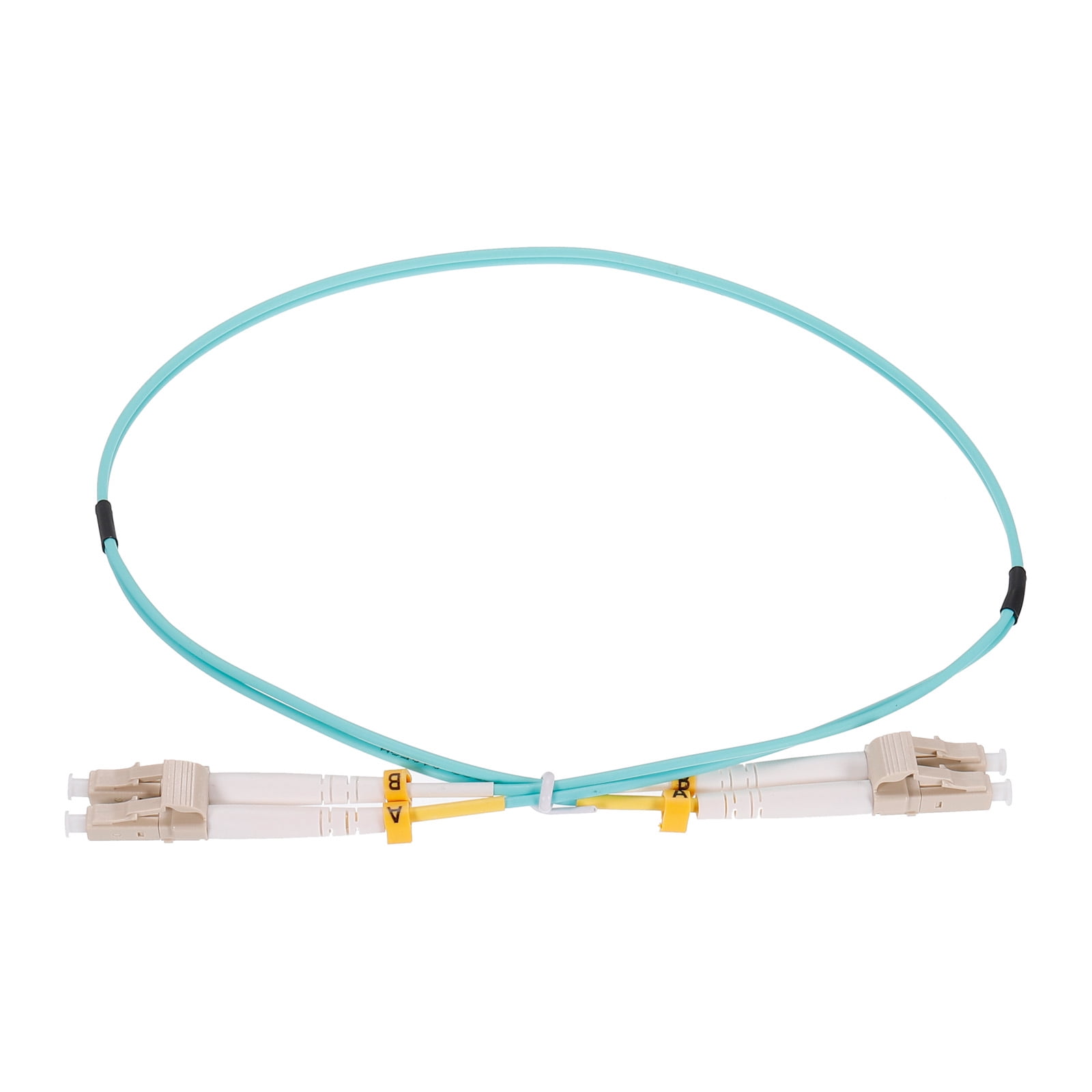 Uxcell 0.5 Meters 1.6Ft Fiber Patch Cable Multimode LC-LC OM4 LSZH ...