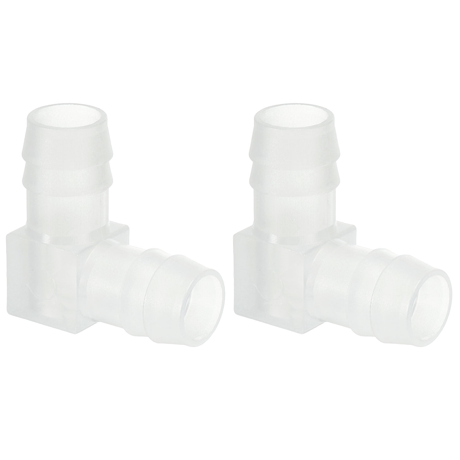 Uxcell 0.55" Plastic Hose Barb 90 Degree Elbow 2 Pack Barb Fittings 2 ...