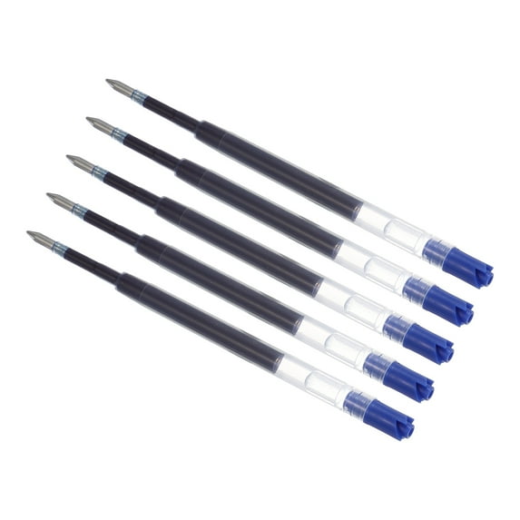 Uxcell 0.5mm Pen Ink Refills, 5 Pcs 3.9" Ballpoint Refill Fine Point ...