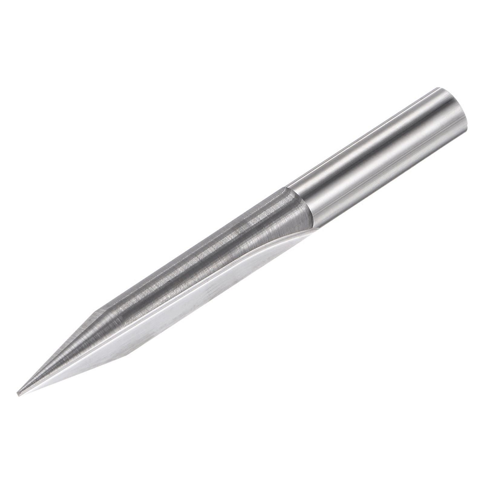 Uxcell 0.5mm Tip 25 Degree 60mm Length Carbide 2 Flutes Tapered Wood ...