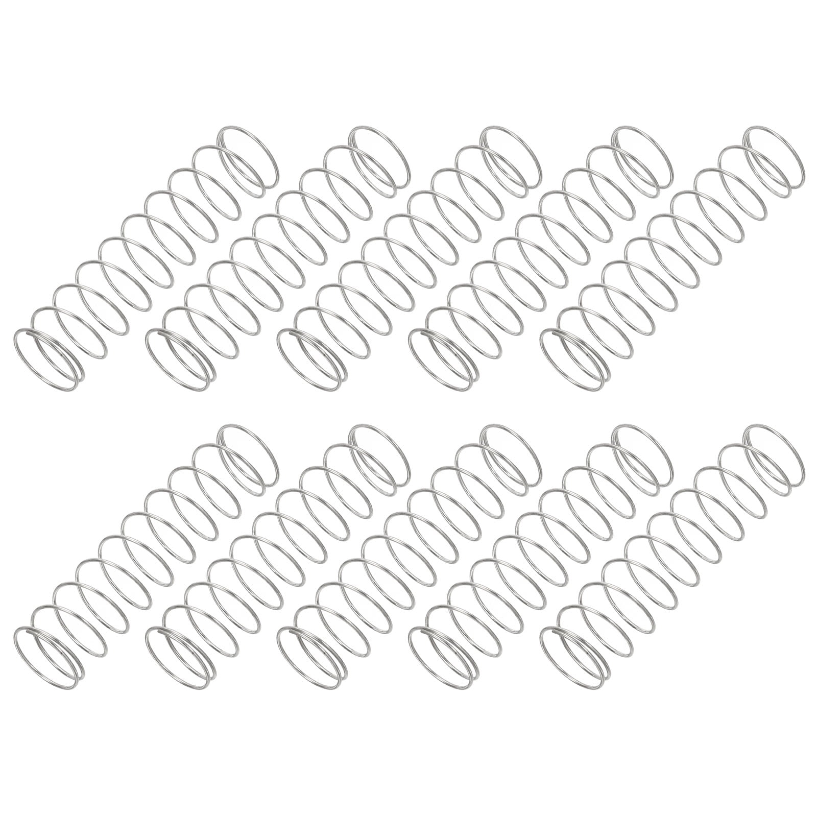 Uxcell 0.5mm Wire Dia x 10mm OD x 40mm L Compression Spring, 304 ...
