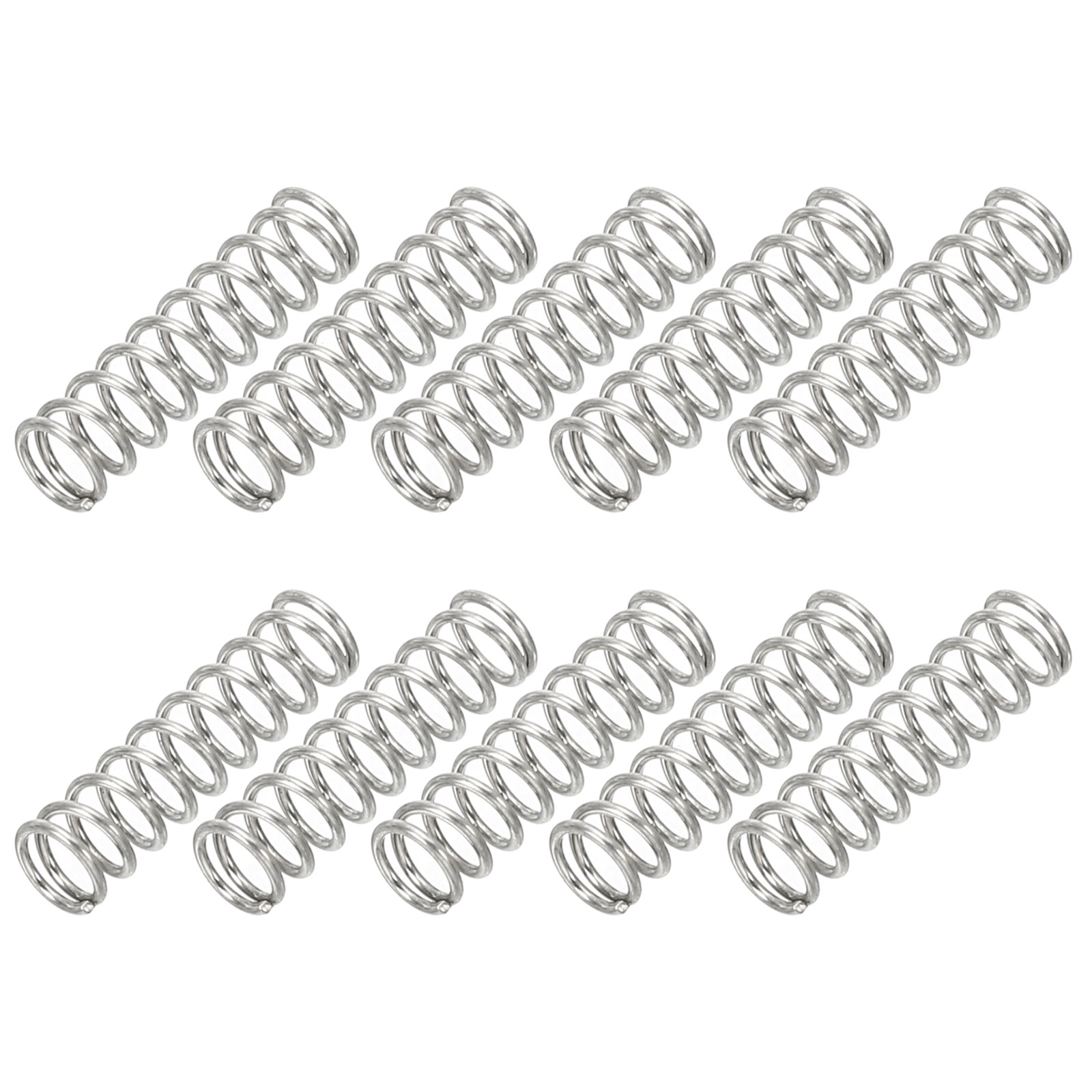 Uxcell 0.5mm Wire Dia x 4mm OD x 15mm L Compression Spring, 304 ...