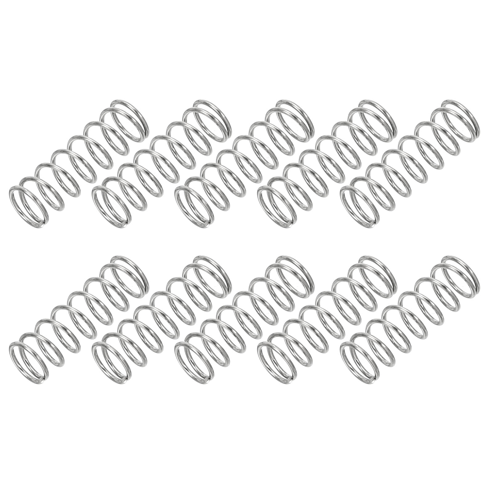 Uxcell 0.5mm Wire Dia x 5mm OD x 15mm L Compression Spring, 304 ...