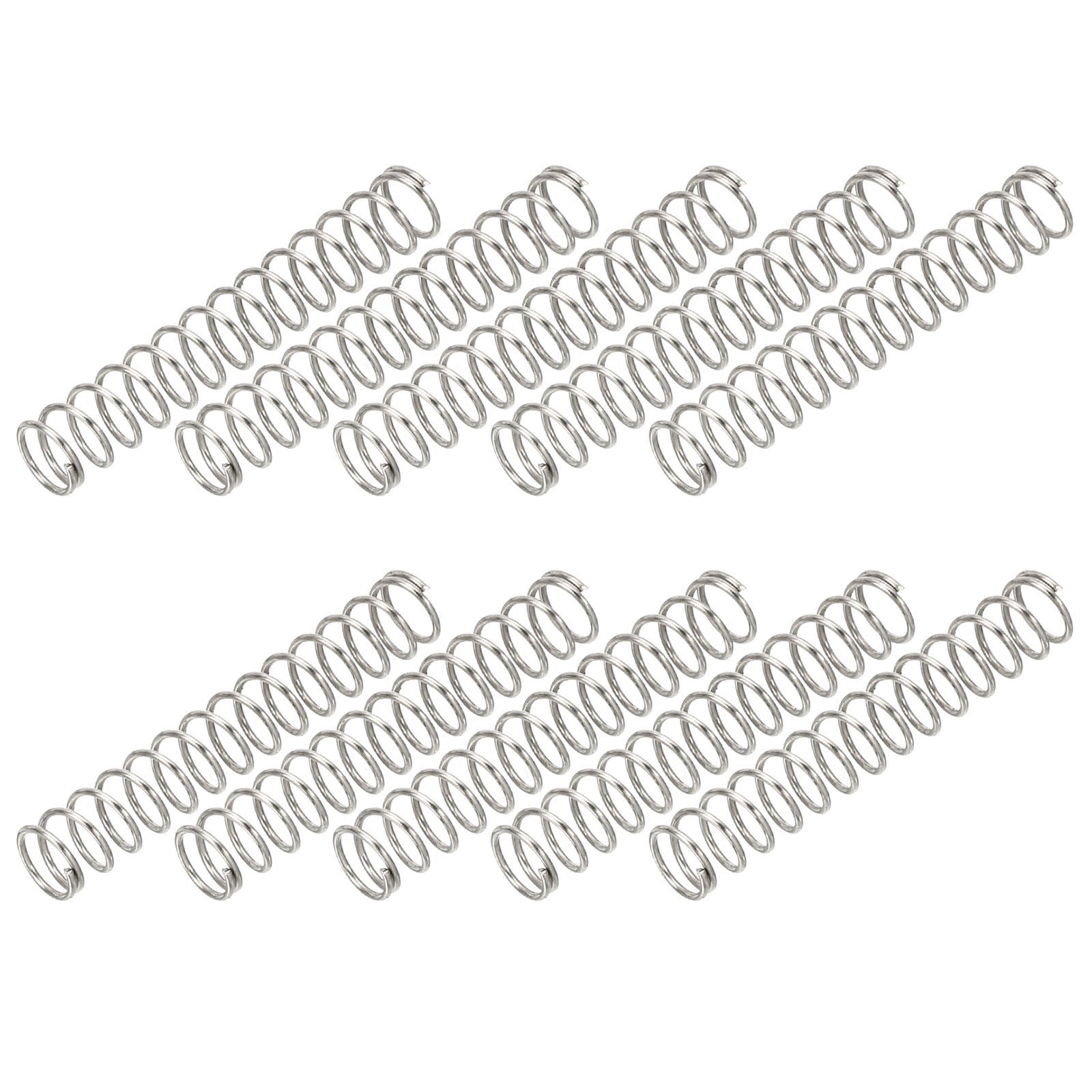 Uxcell 0.5mm Wire Dia x 5mm OD x 30mm L Compression Spring, 304 ...